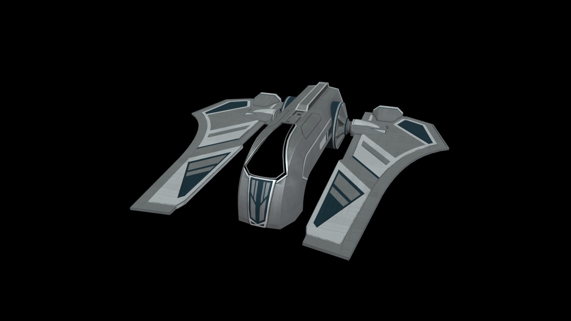 Nerf Herder - Mandalorian Shuttle (Flat Wings) - 3D model by ...