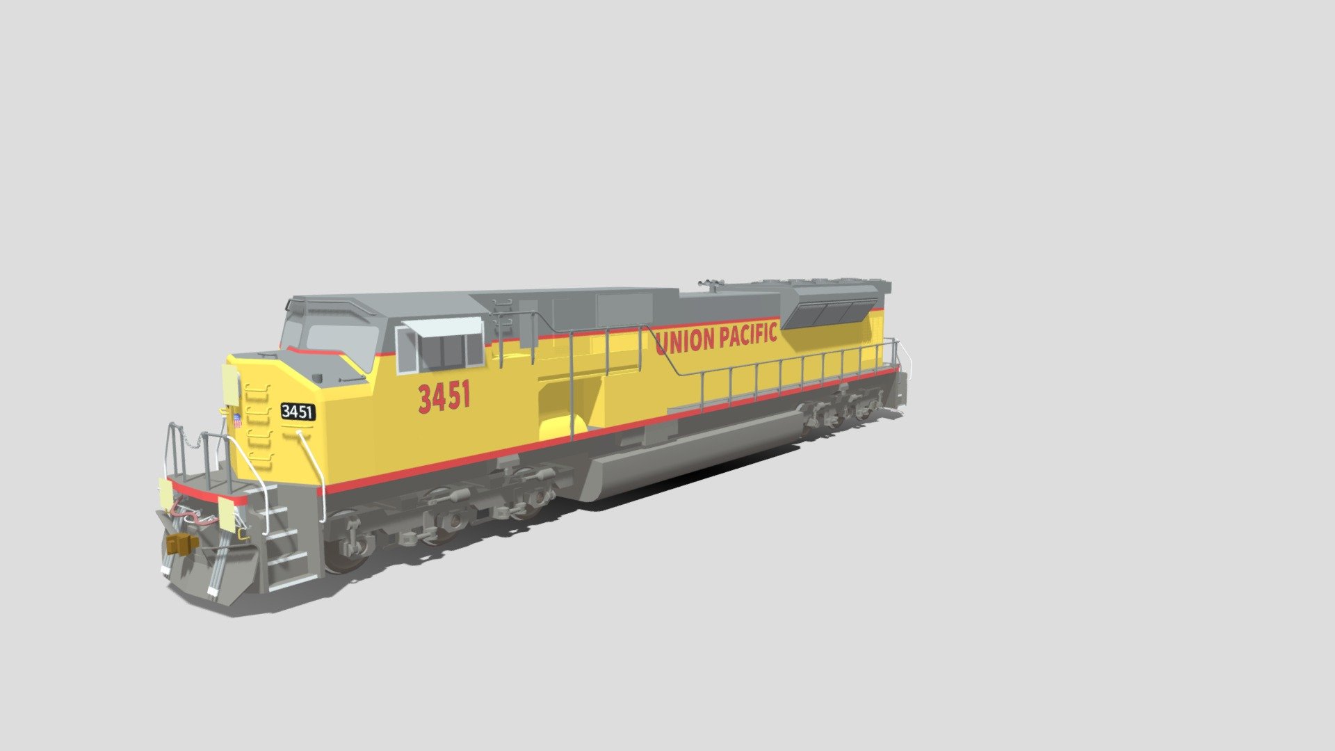 Union Pacific EMD SD9043MAC - Download Free 3D model by zairiq zairiq (@zairiqzairiq) [f965dea ...