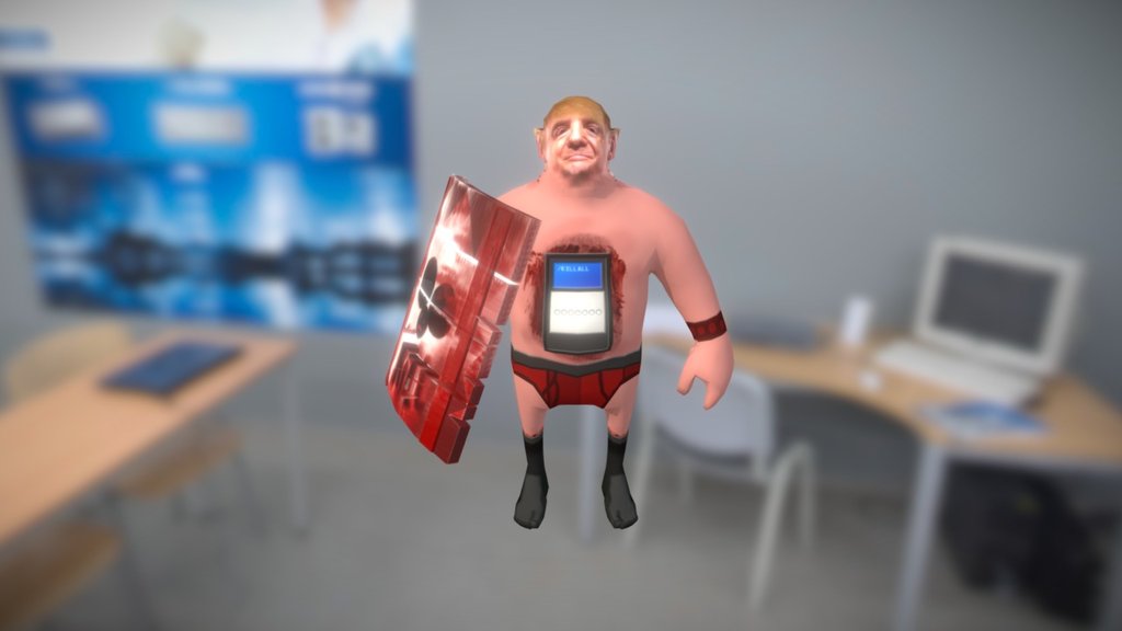 trumplin with shield - Download Free 3D model by cedarium [f968192 ...