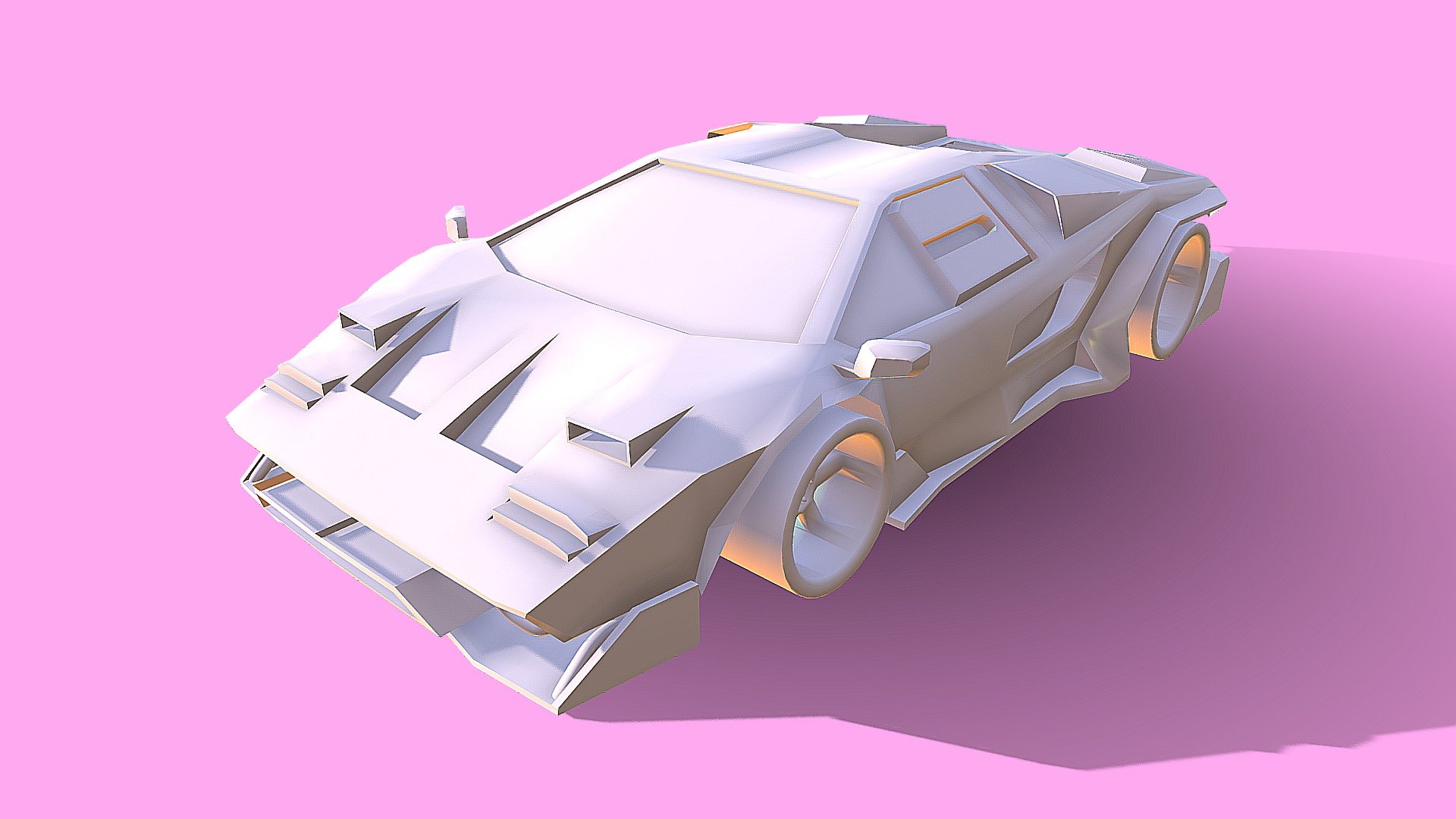 Lamborghini modded low poly - Download Free 3D model by Christian ...