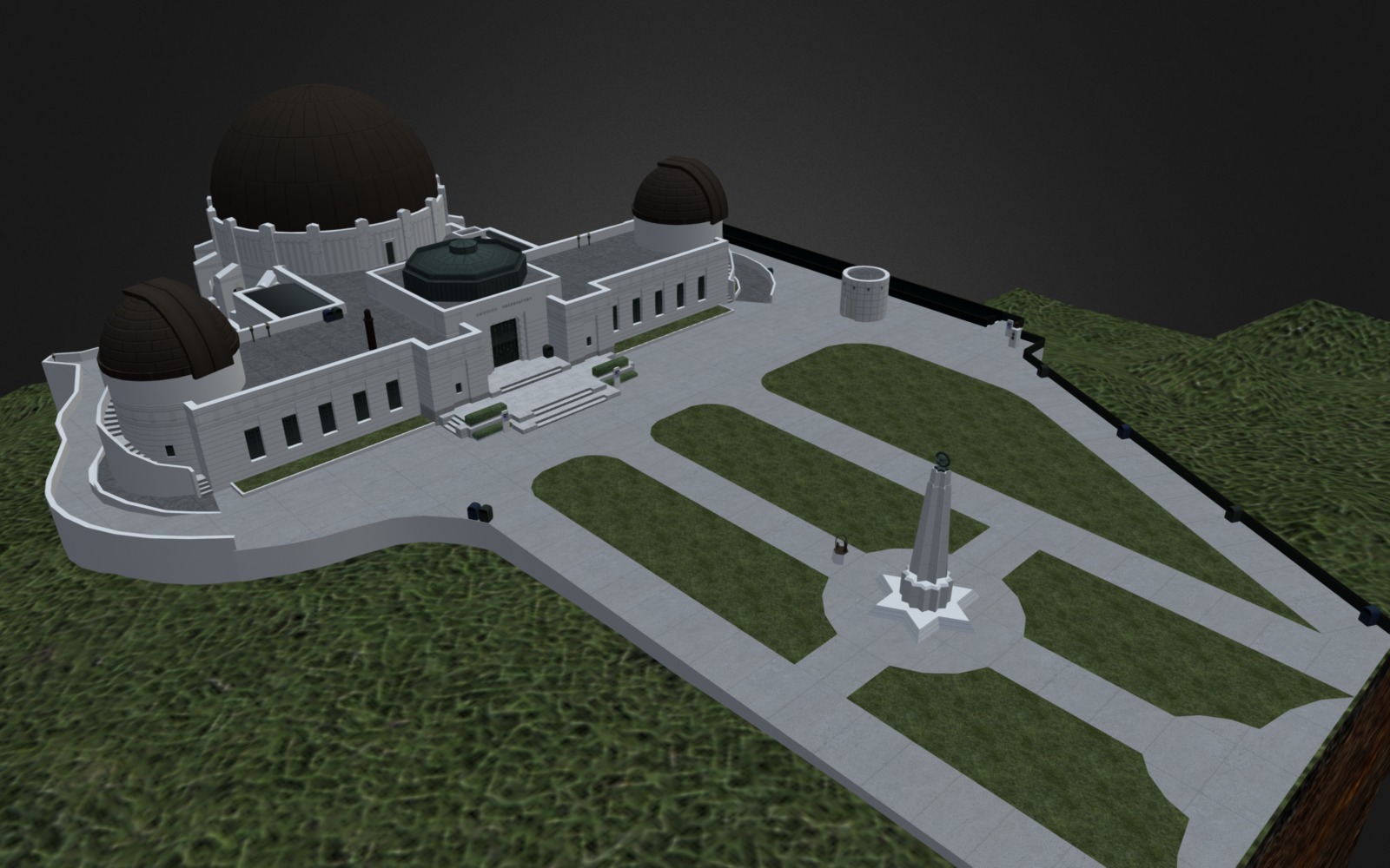 Griffith Observatory - 3D model by kliekie [f968fd3] - Sketchfab