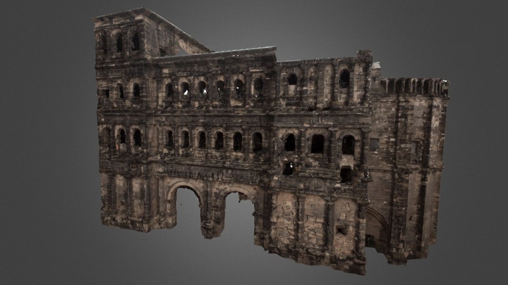 Porta Nigra - Roman city gate in Trier, Germany - Download Free 3D ...