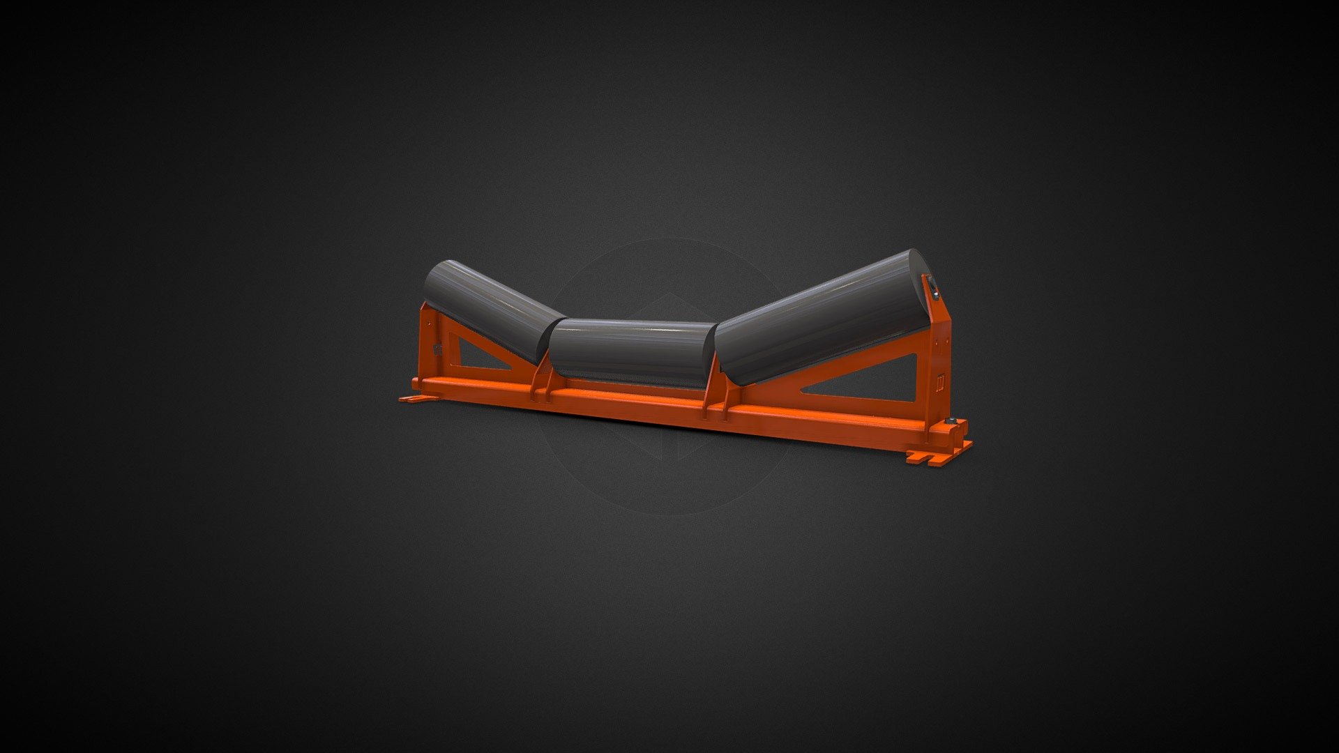 Belt Support - 20° Transition Idler - 6 inch - 3D model by Martin ...