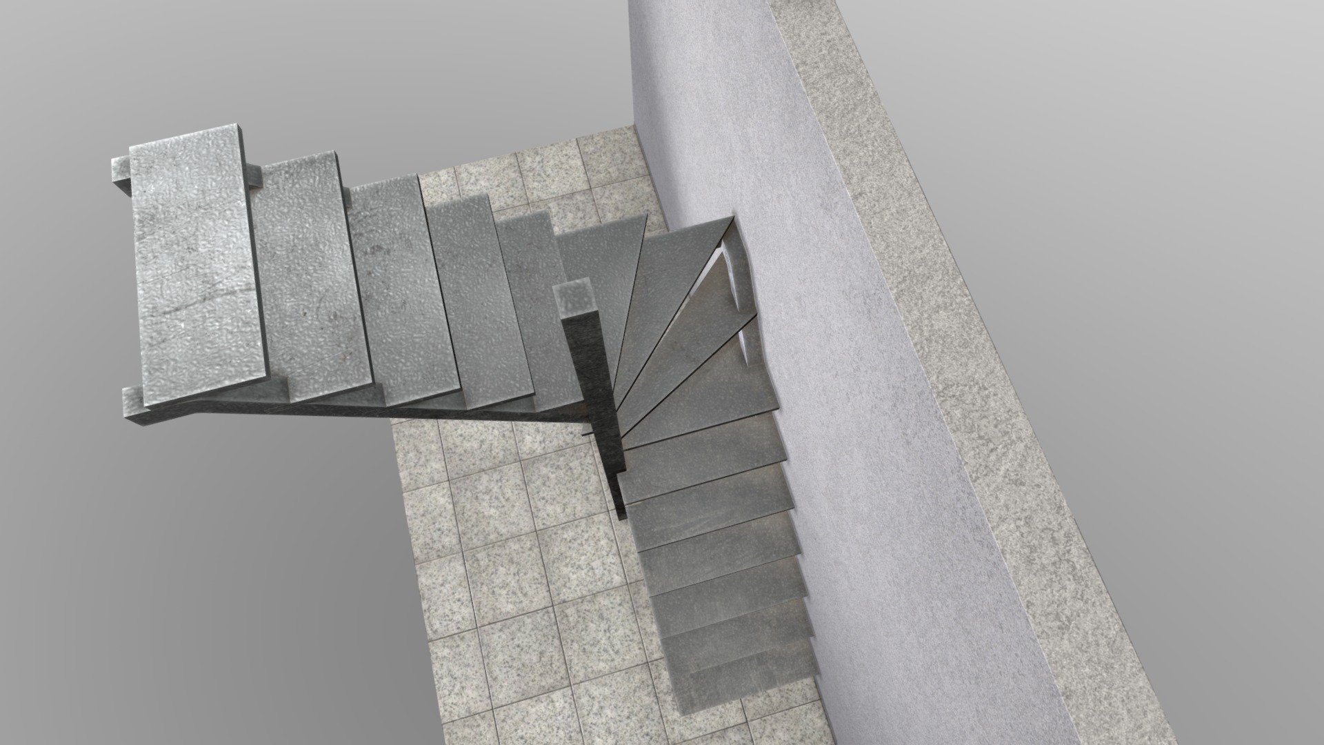 Stairs - Download Free 3D model by Ricardo Sanchez (@380660711785 ...