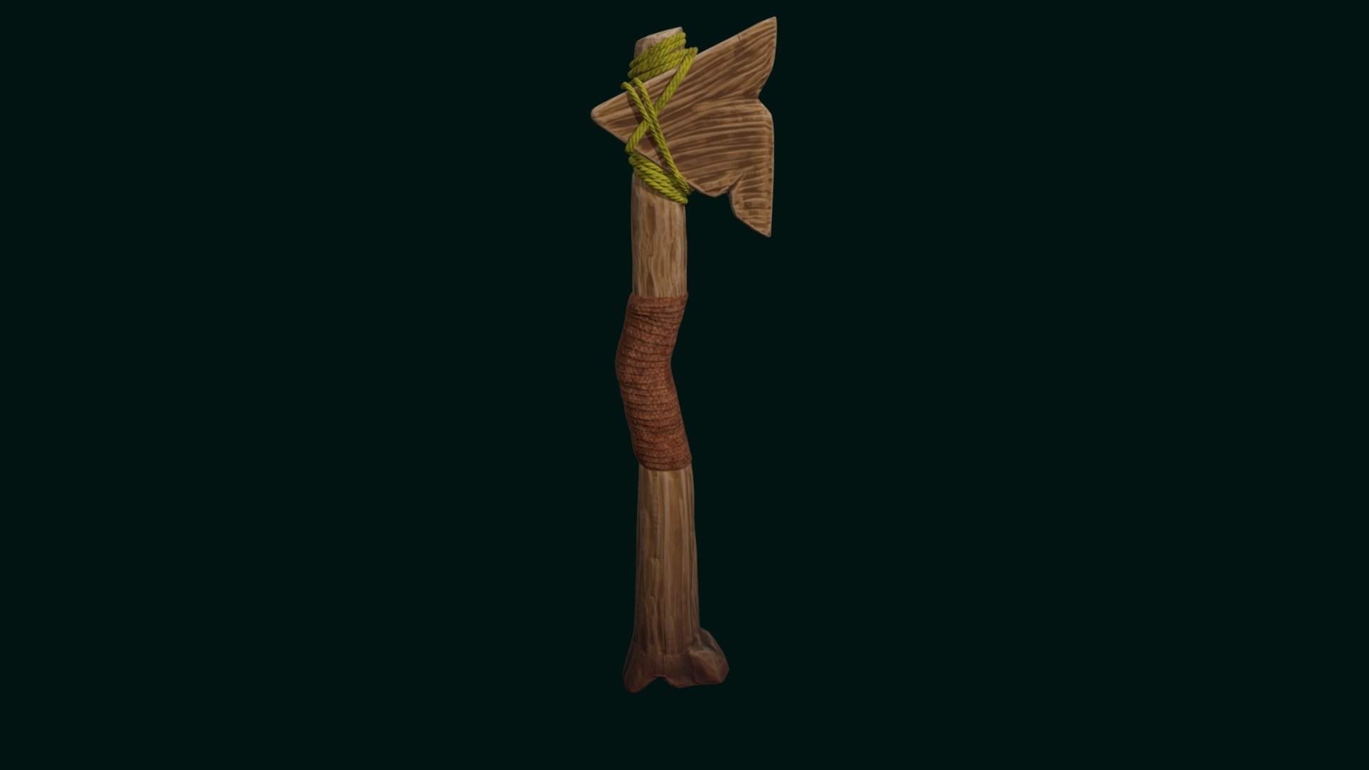 Wooden Battle Axe - 3D model by mattciavarella [f970017] - Sketchfab
