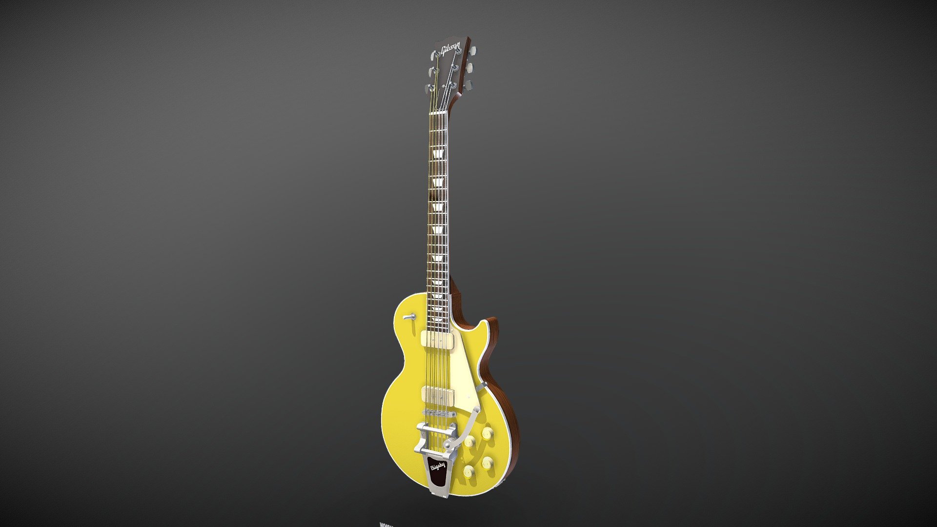 Gibson 1953 Les Paul Goldtop Greendale - 3D model by Rusted Moon ...