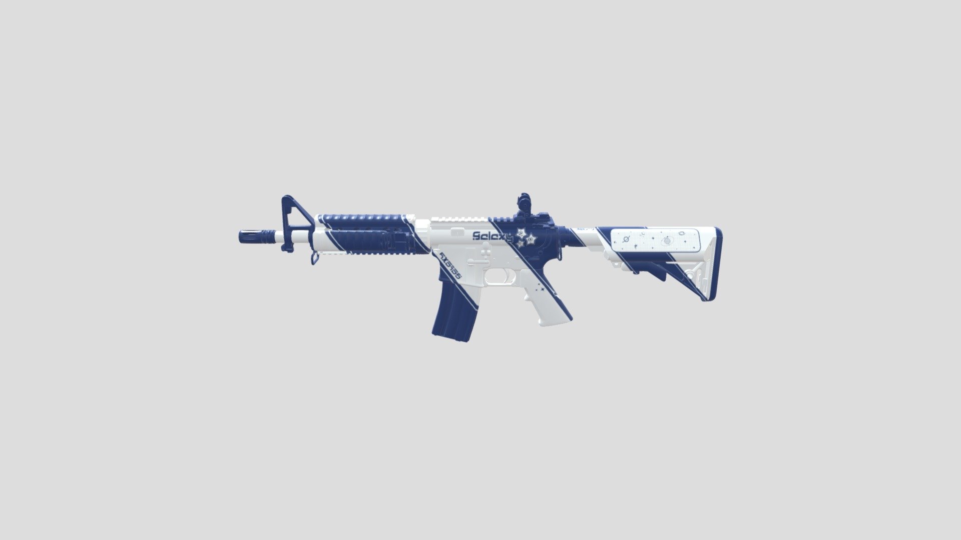 M4A4 | Galaxy (blue) - 3D model by MoTyaBoy [f972c5d] - Sketchfab