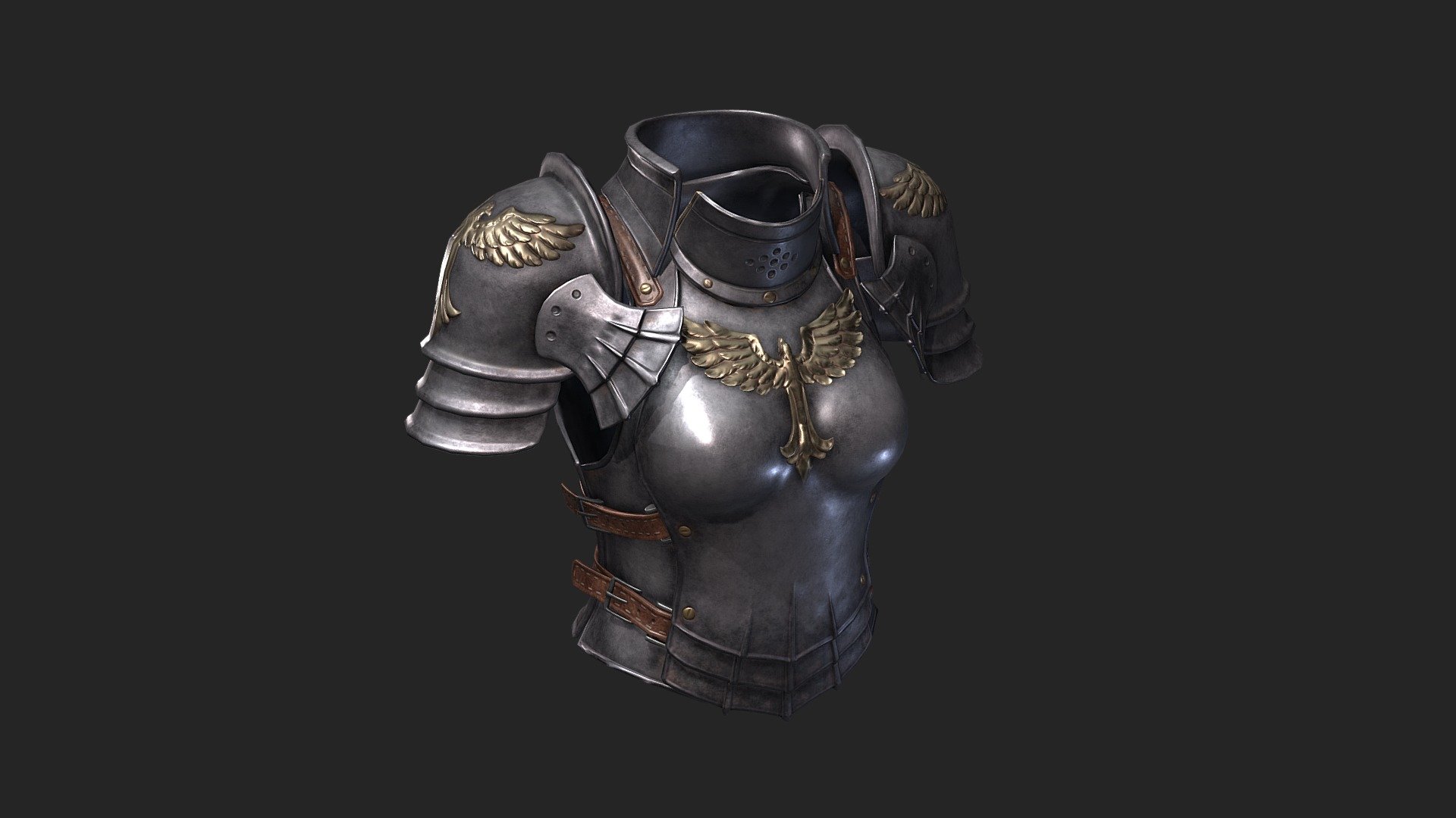 PBR West Armour - 3D model by HUNG-YI (@a3461336k) [f973897] - Sketchfab