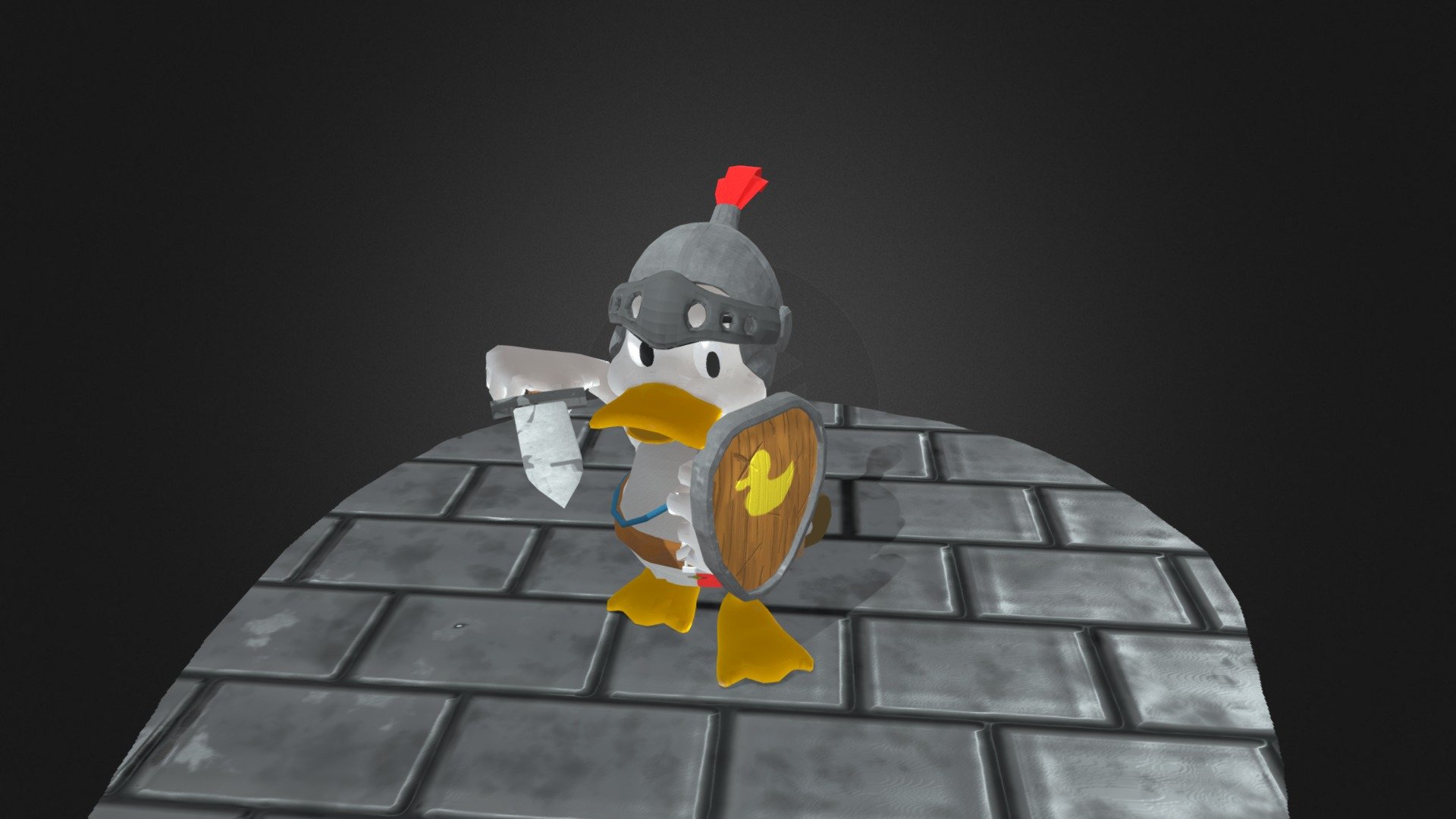John, The Knight Duck (Armored) - Download Free 3D model by ...
