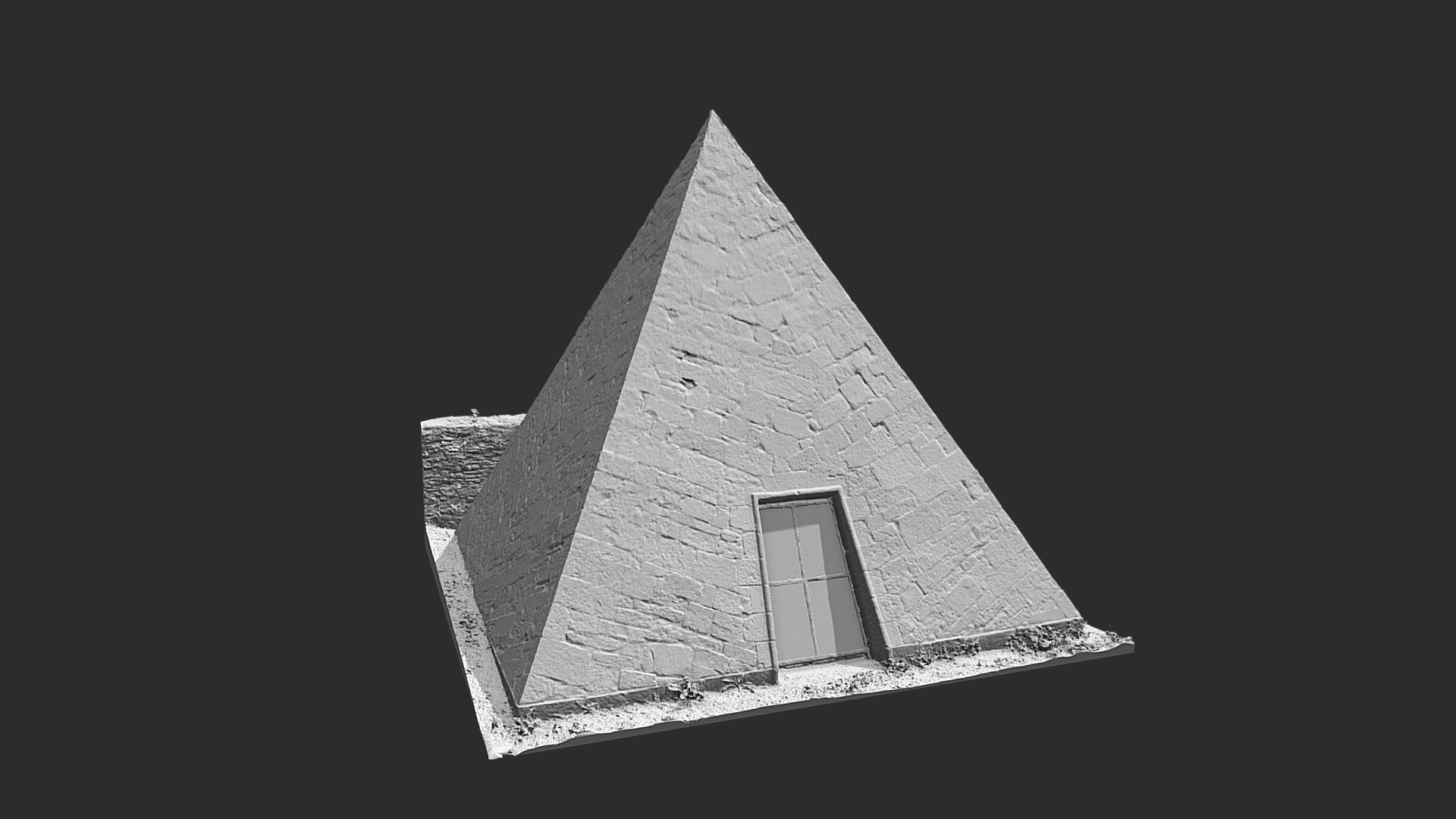 Maudlins Cemetery Pyrmid (2), Monochrome - 3D model by Co. Kildare ...