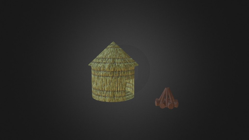 Hut and Fireplace.unity - 3D model by JarrodS [f978632] - Sketchfab