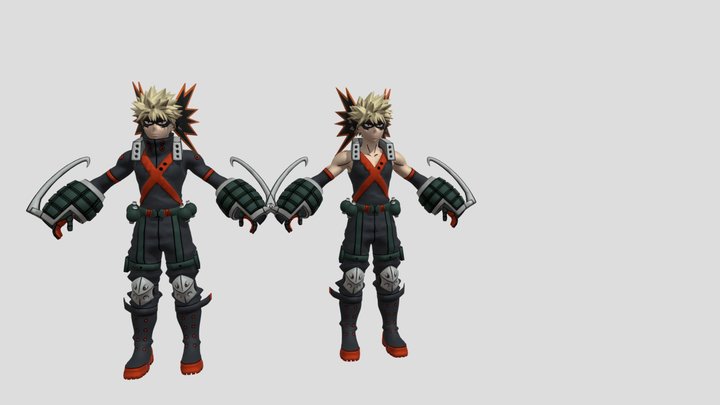 Bakugo 3D models - Sketchfab