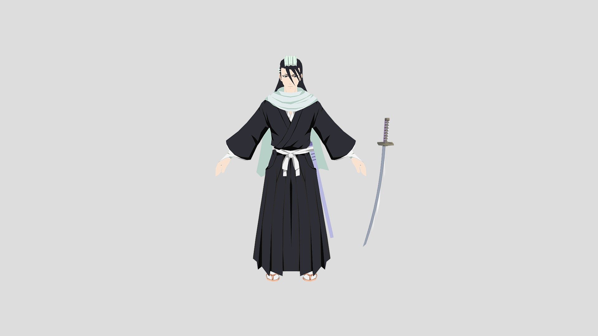Byakuya Kuchiki - Download Free 3D model by Cyrone™ (@Cyrone) [f979b11 ...