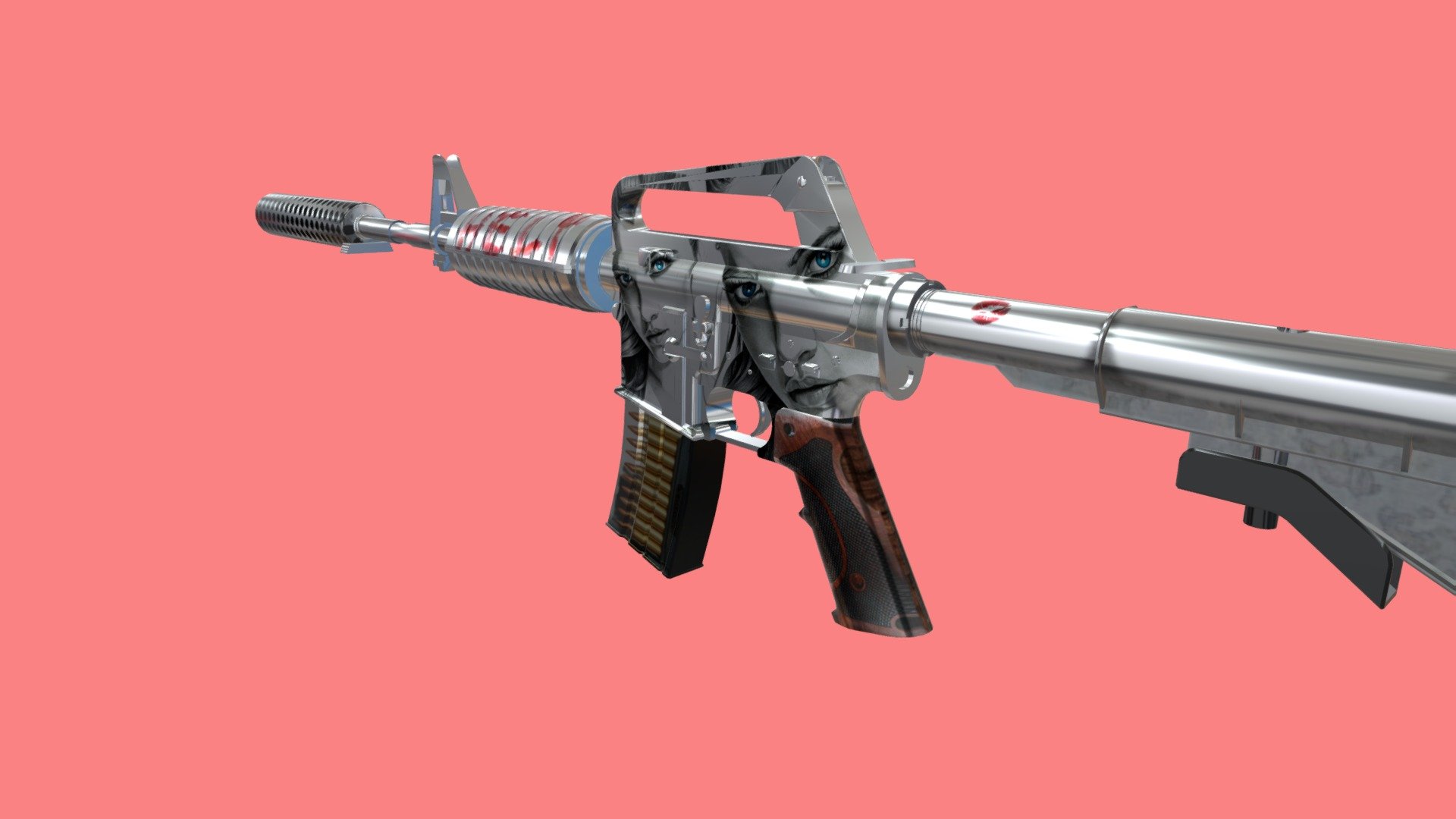 M4A1-S - 3D model by sharkattack37 [f97a42f] - Sketchfab