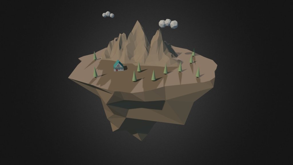 Floating Island - 3D model by okerekestudio [f9822af] - Sketchfab