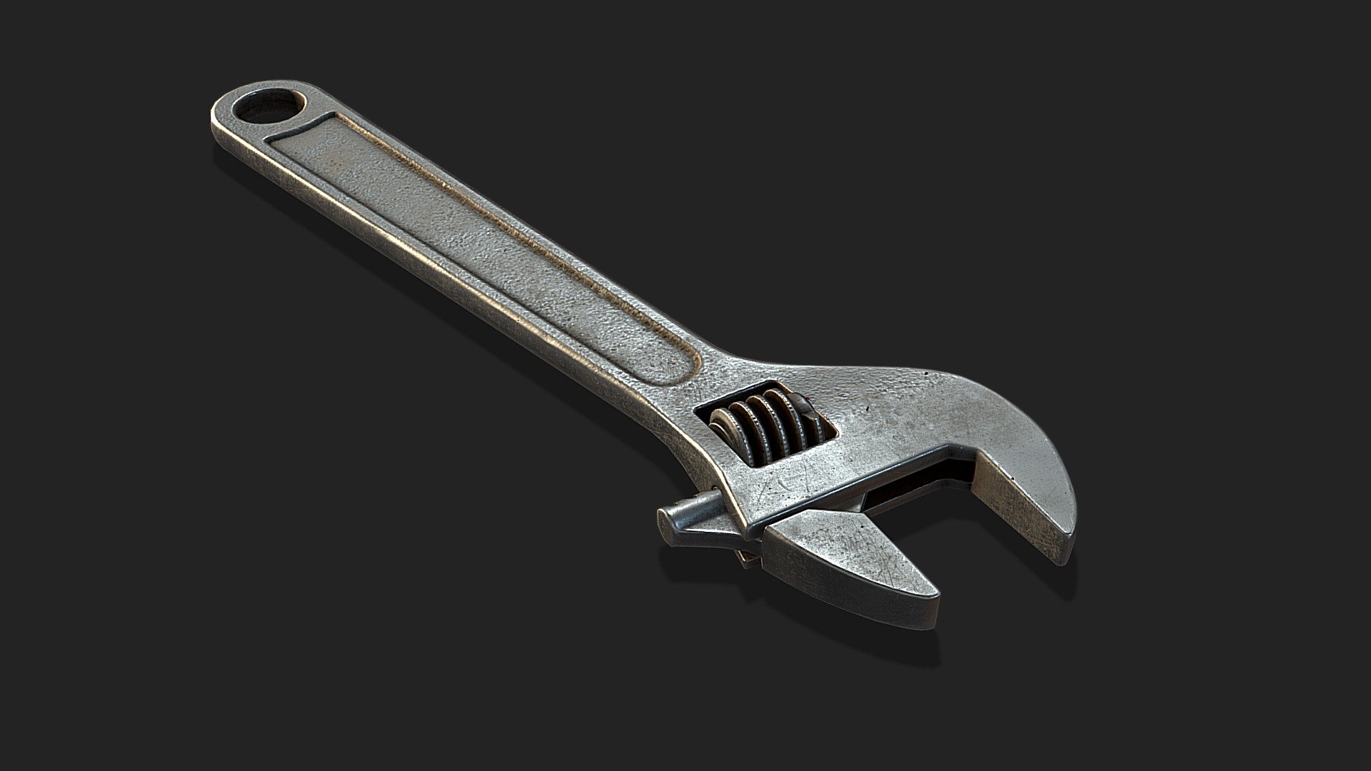 Adjustable Wrench - 3D model by kanistra [f986b76] - Sketchfab