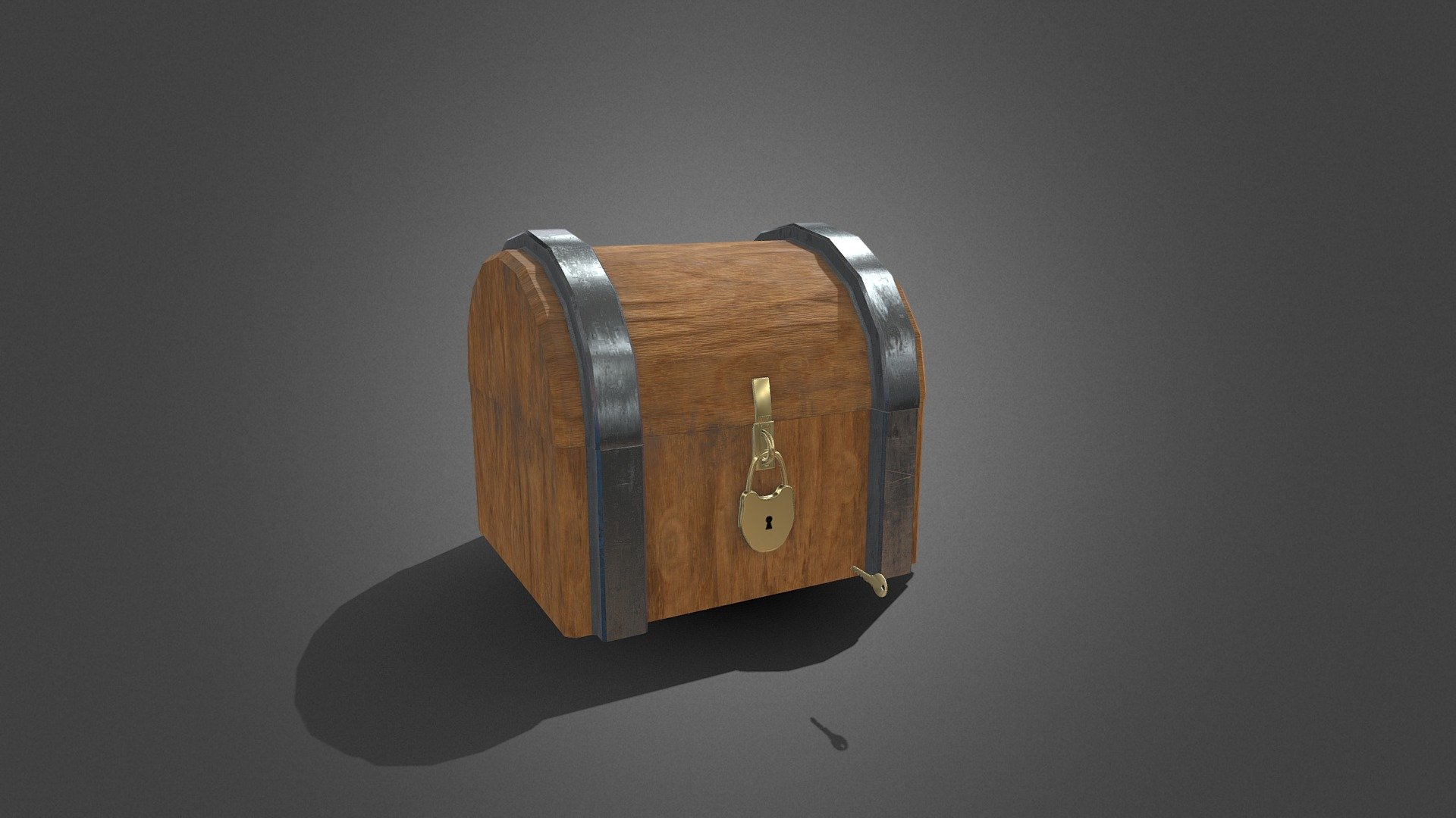 Chest with Padlock - 3D model by Aidan Brown (@aidbro) [f98a94e ...