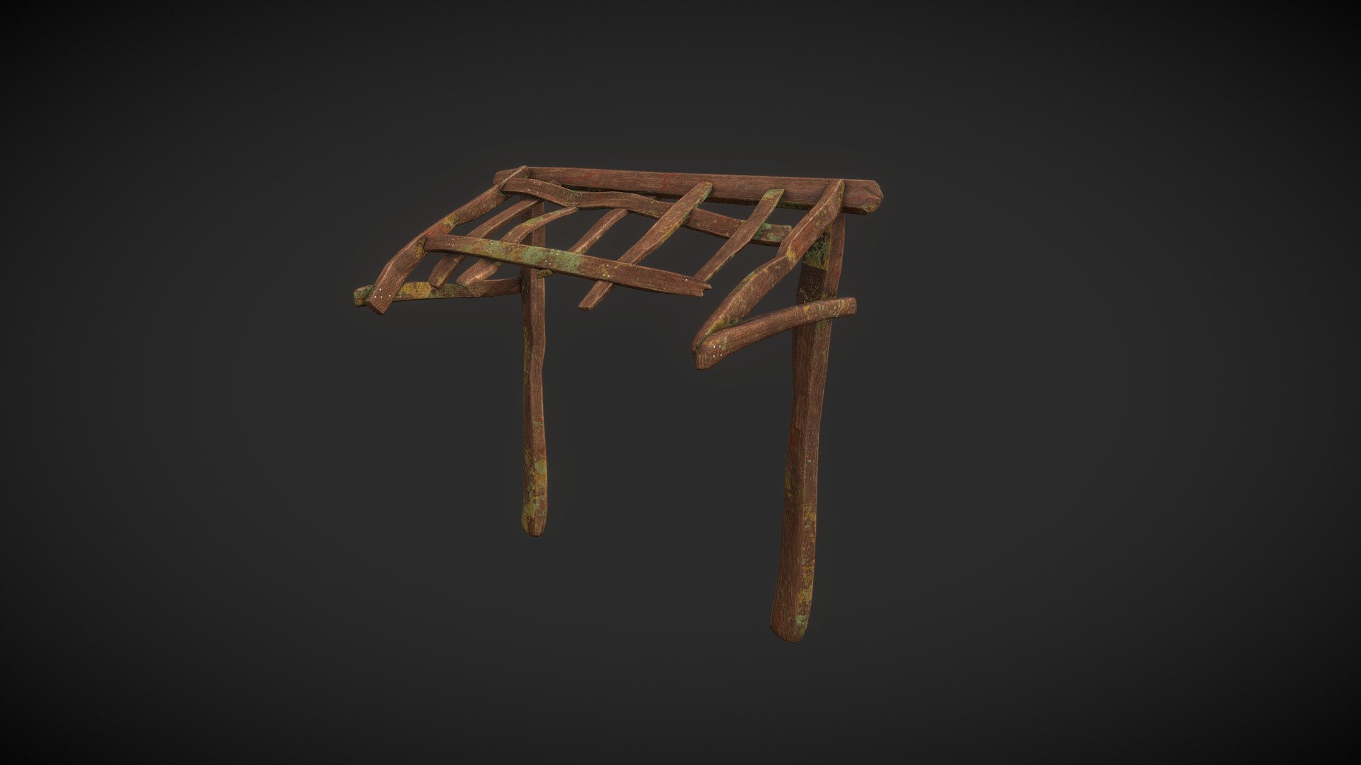 Old Wood Roof Overhang - Buy Royalty Free 3D model by Vincent Bonnet 3D ...