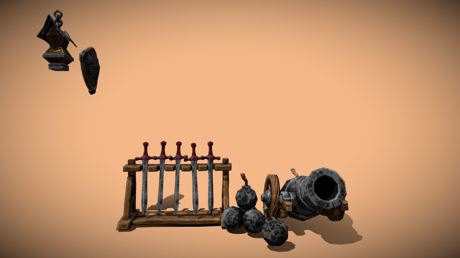 stylized Cannon - Download Free 3D model by Rana_harfoush [f98cf1a ...