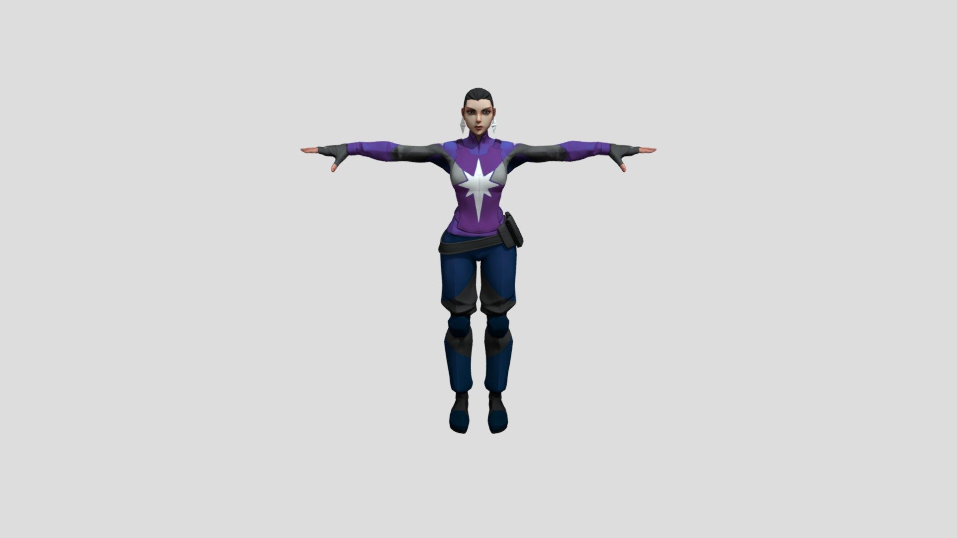 Placeholder Female (Skin 1) (T-pose) - Download Free 3D model by ...