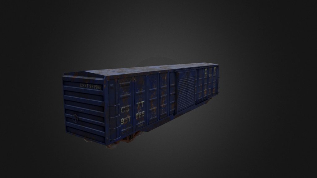 Old Boxcar - 3D model by workman3d [f990eab] - Sketchfab