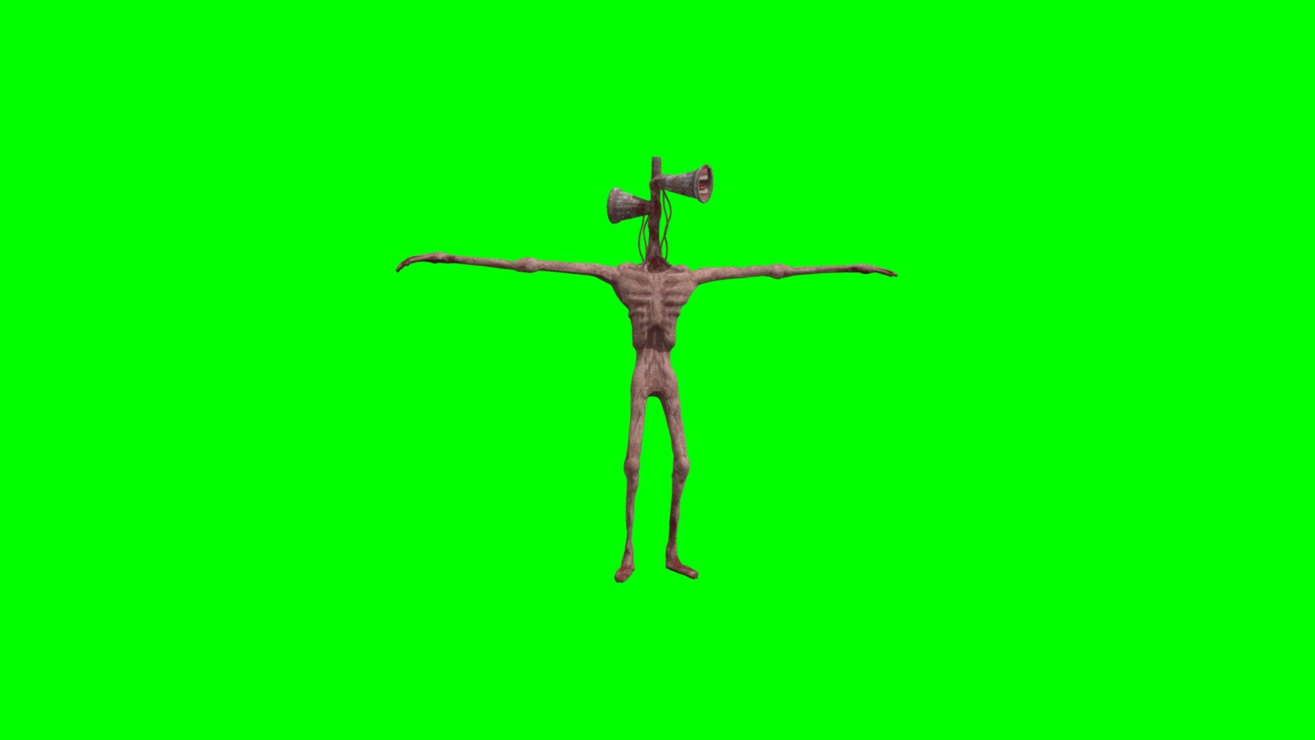 Siren Head BlueBob316 Rigged With Animation - Download Free 3D model by ...