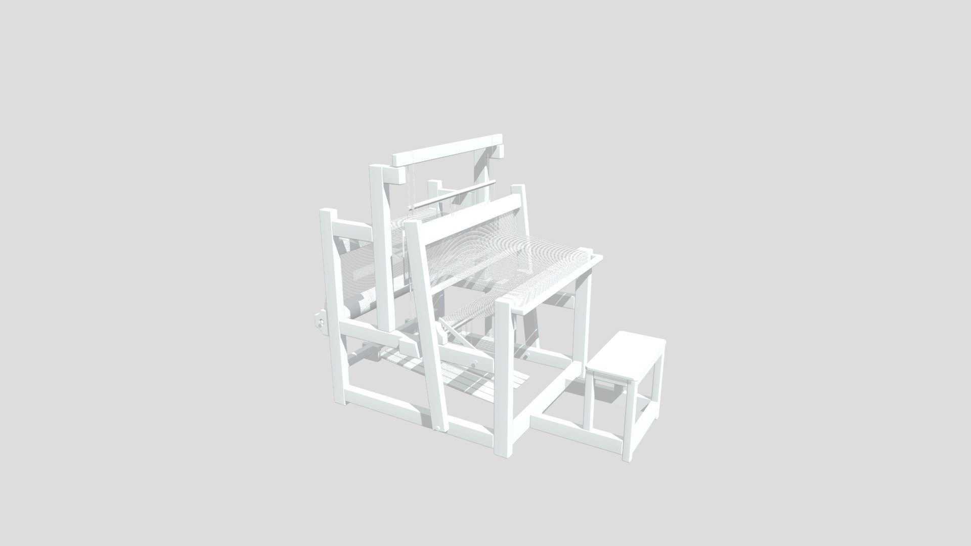 'kesi' Weaving Loom - 3D model by yw (@avocadoeveryday) [f99393e ...