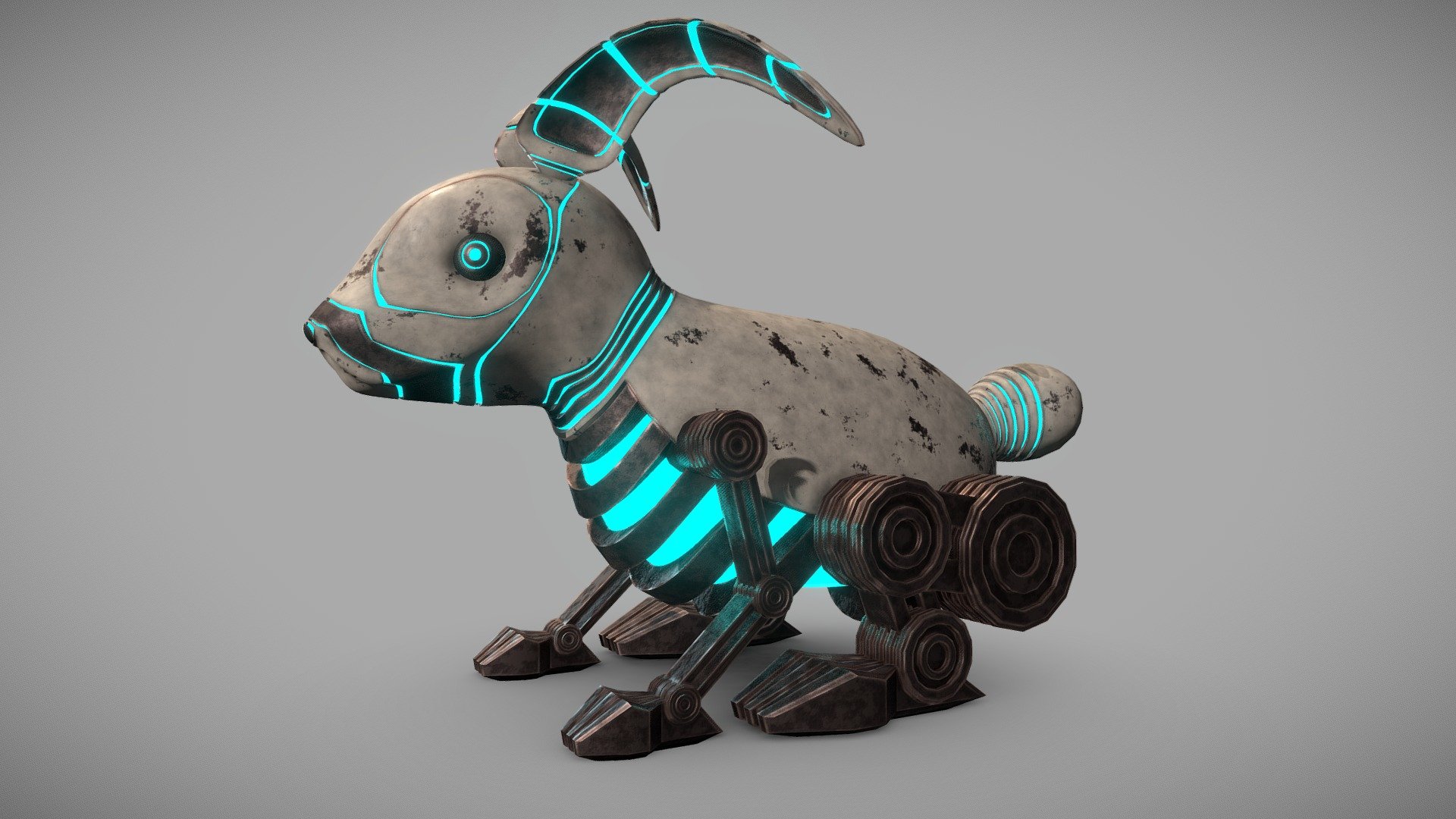 Robot bunny - 3D model by LongHairedDude [f99453b] - Sketchfab