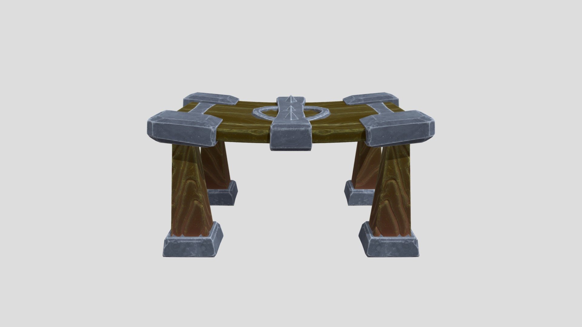 Medieval Table Stylized - 3D model by welsewul1 [f995d41] - Sketchfab