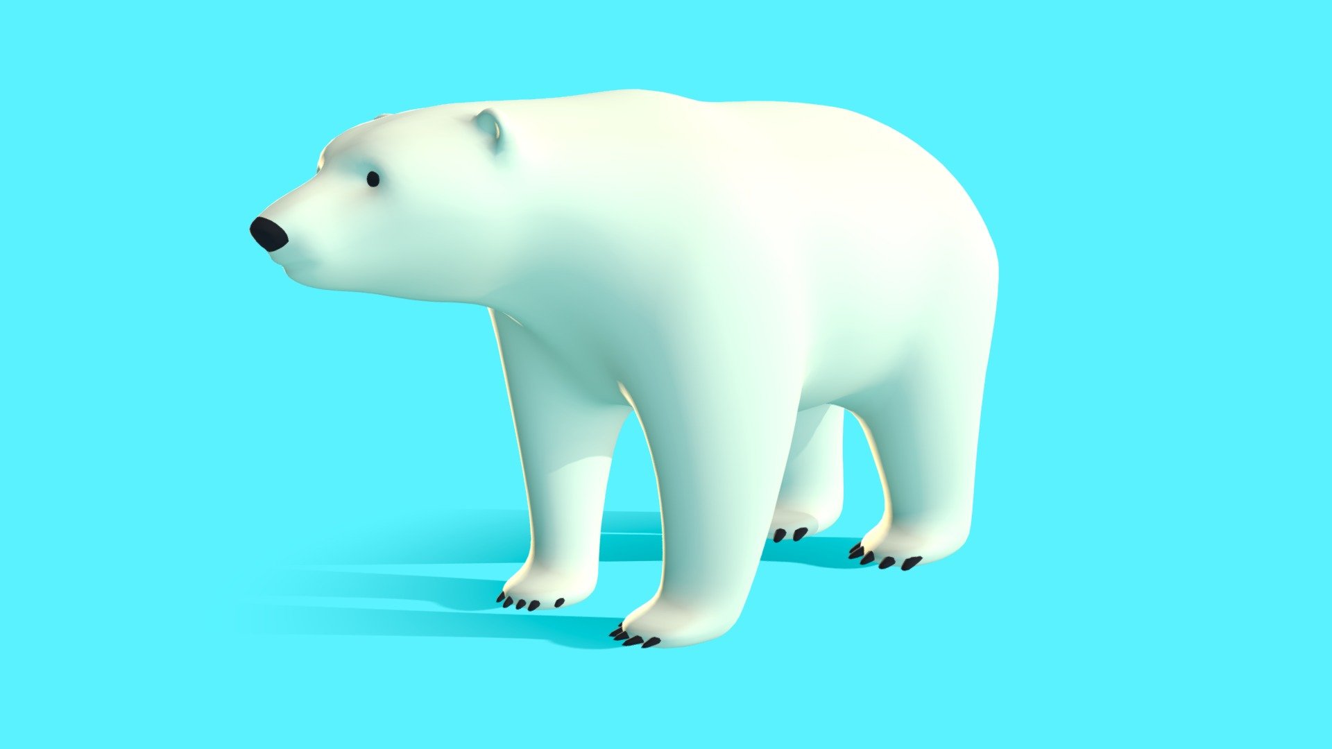 Polar Bear - Stylized - 3D model by EVRgreen Studio (@evrgreenstudio ...