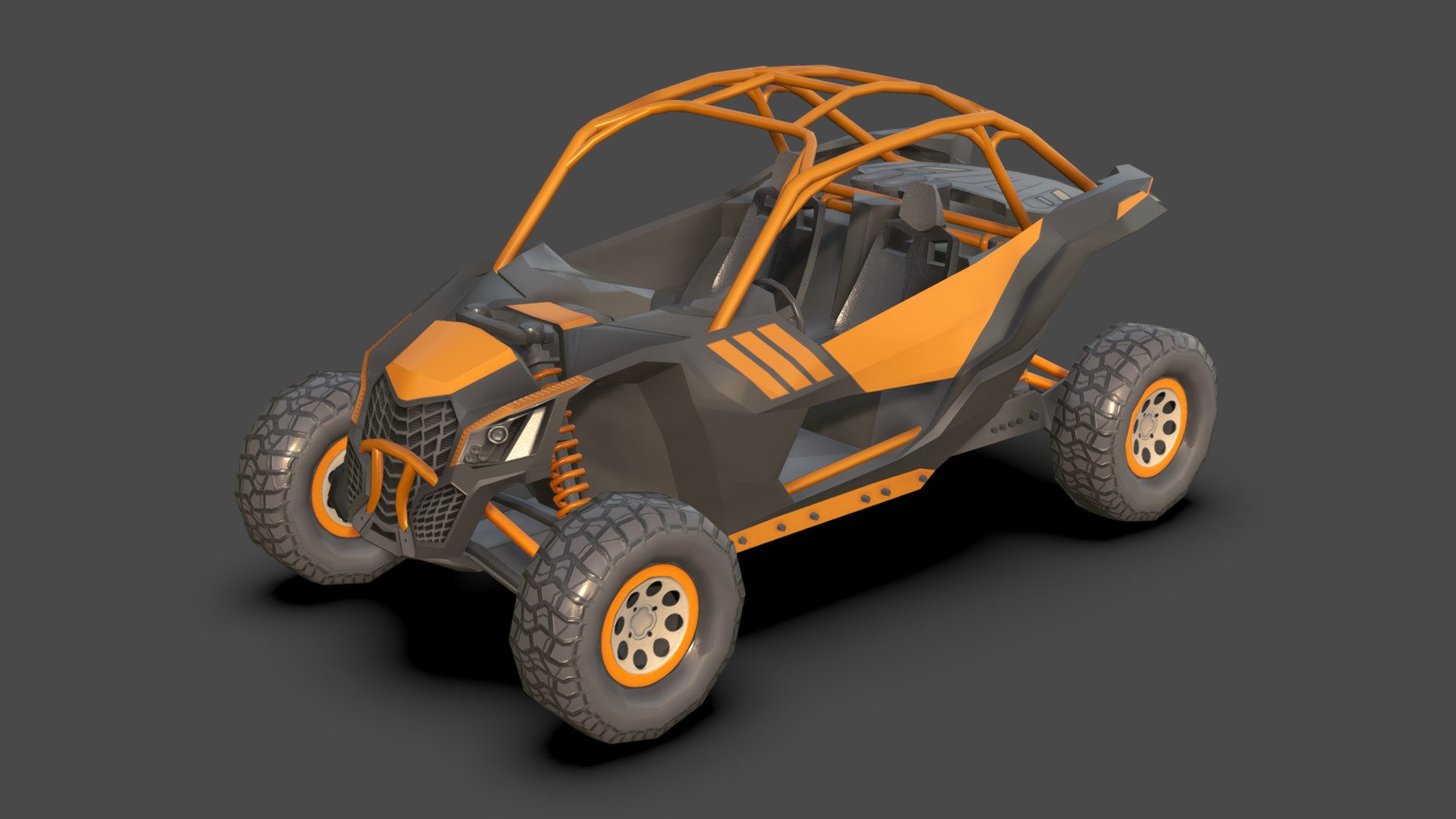 Low Poly Buggy - 3D model by Sidra (@Sidramax) [f9979b6] - Sketchfab