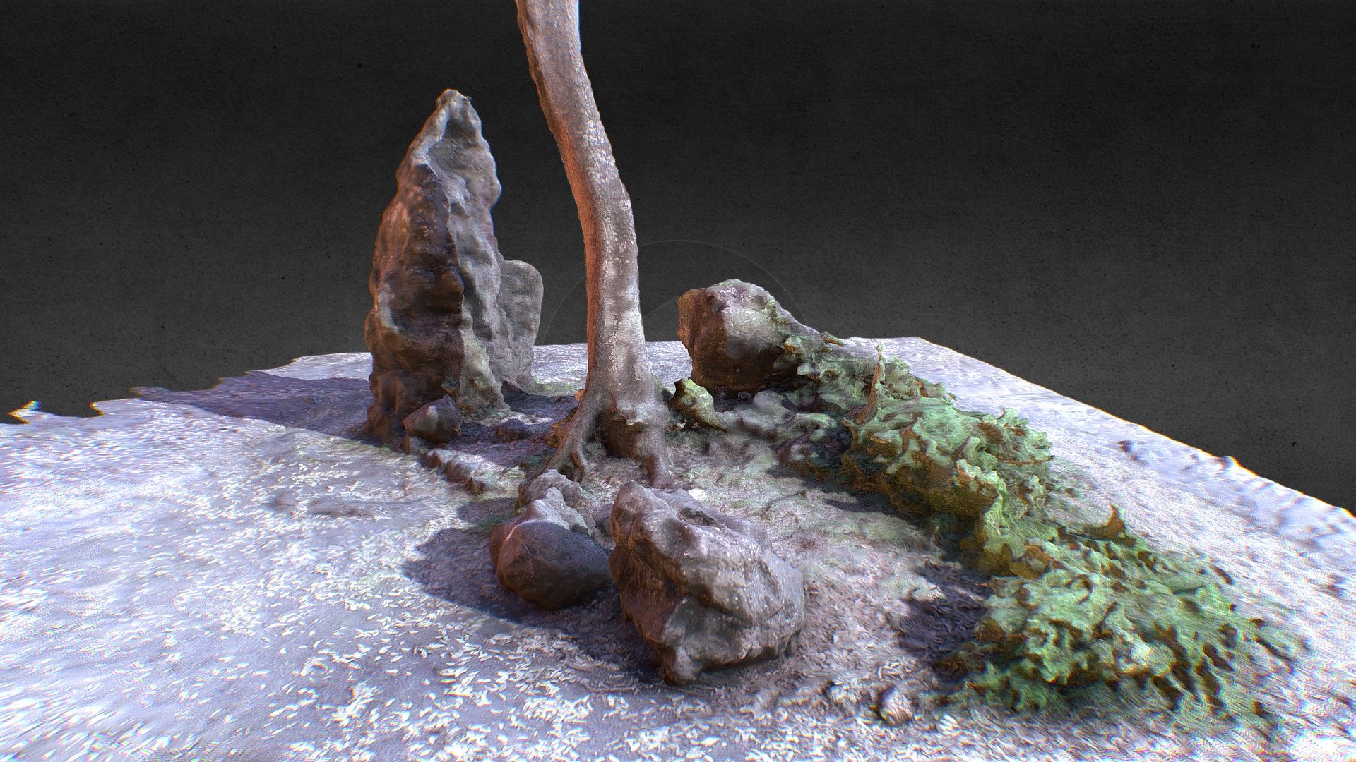 Tree and rocks - 3D model by brenda.exe [f99837c] - Sketchfab