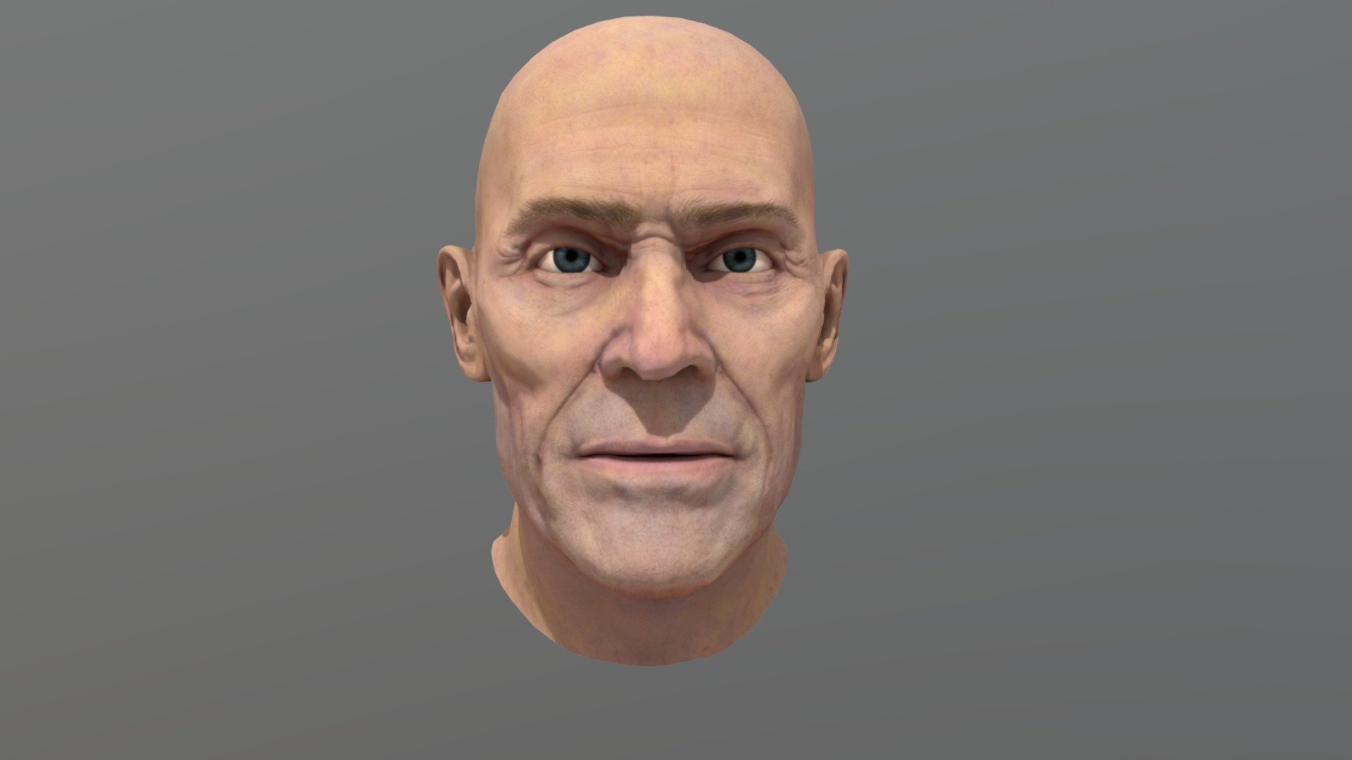 Willem Dafoe facial likeness study - 3D model by lvl3slime (@Daniel ...