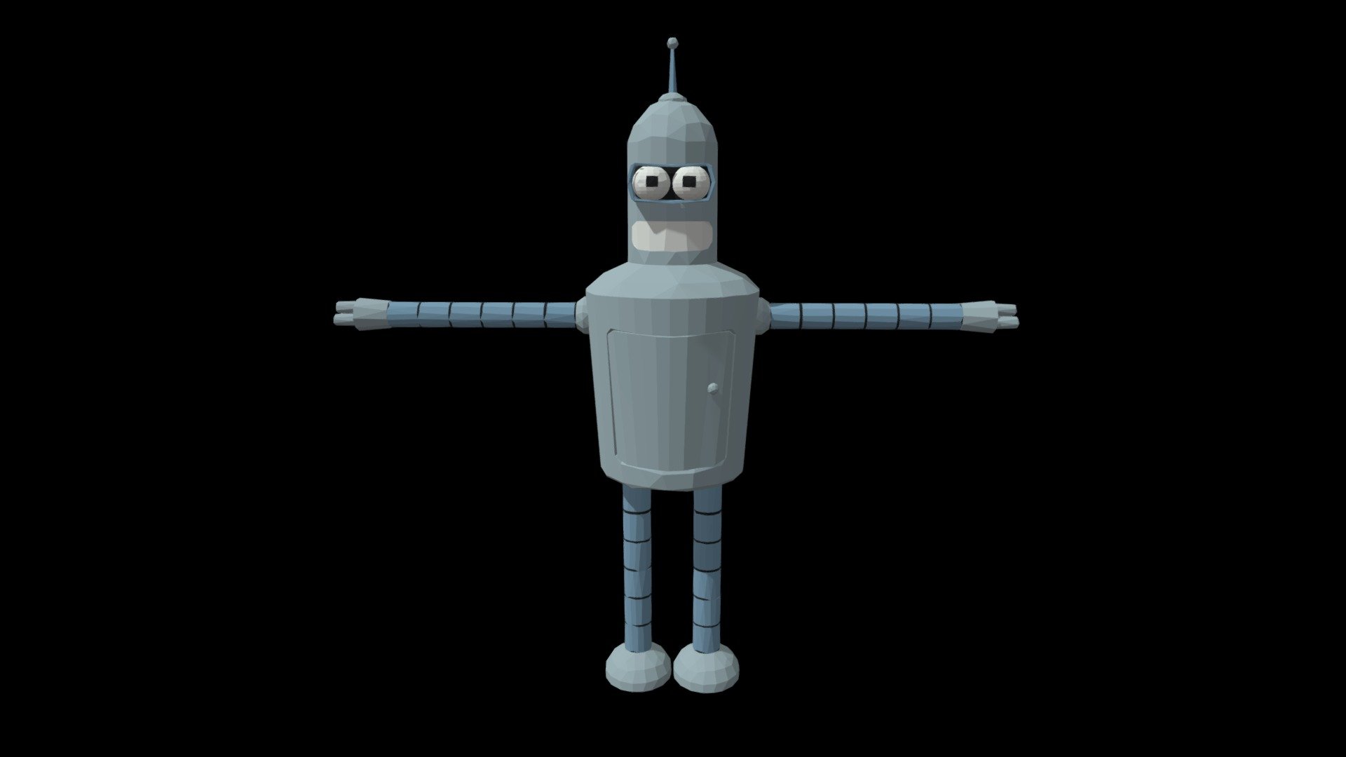Bender Rodriguez Polygonal Style - Download Free 3D model by Tykryk ...
