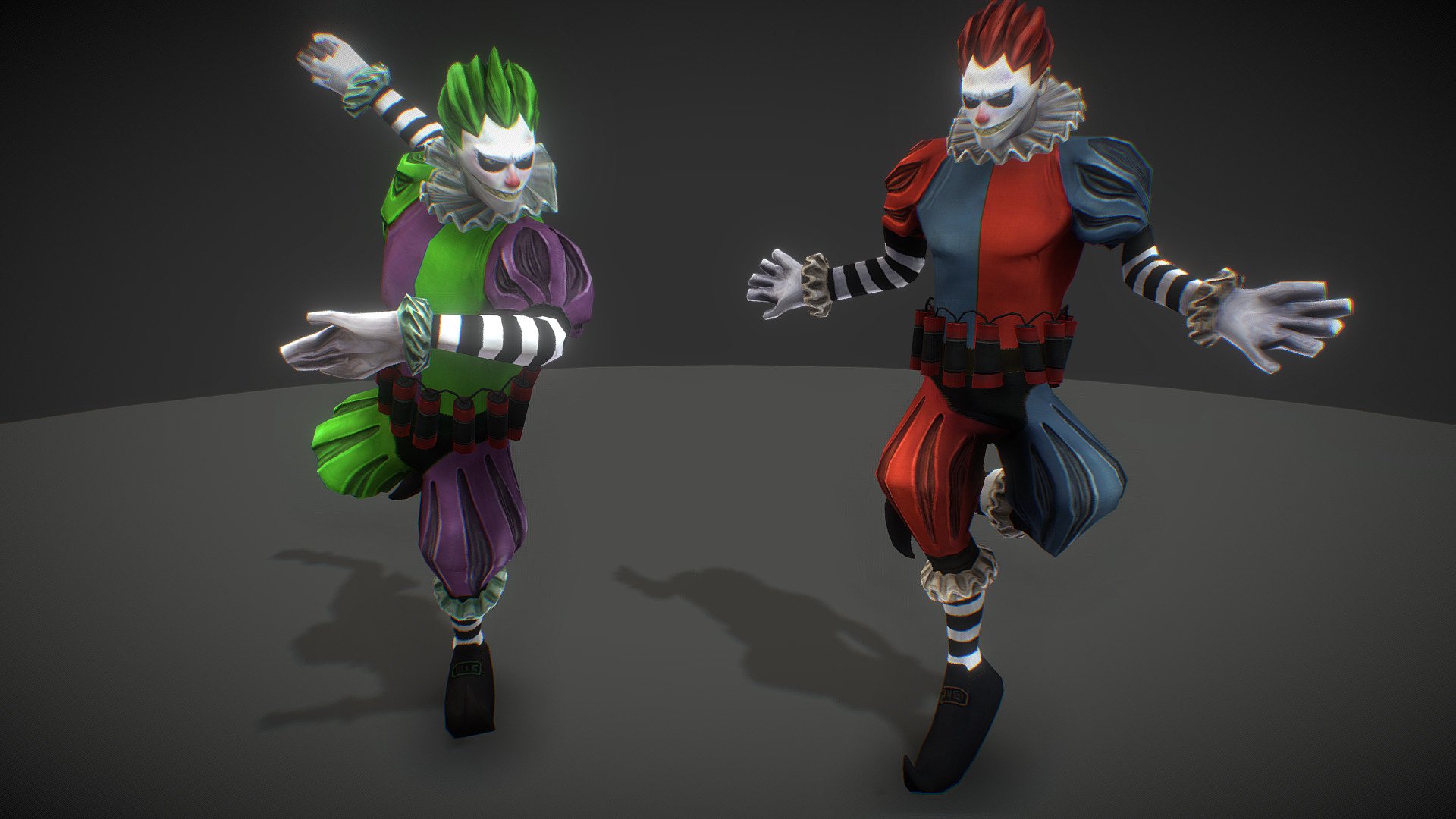 Horror Circus Juggler - Buy Royalty Free 3D model by P3D Academy ...
