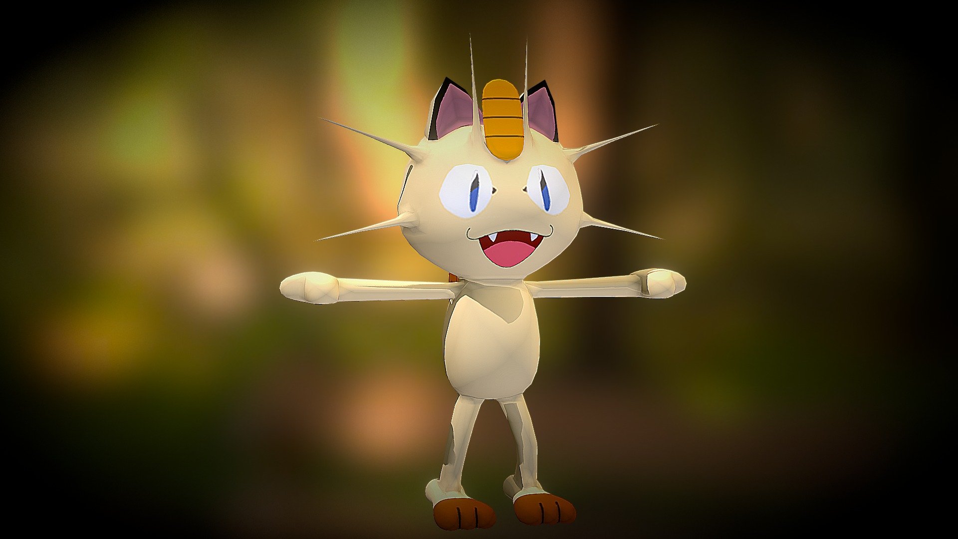 Meowth - 3D model by rsansaloni [f9a1433] - Sketchfab