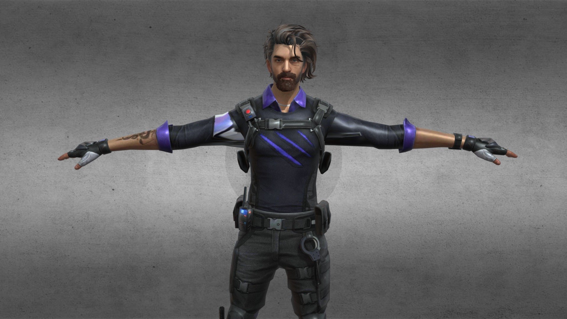Elite Andrew 3D Model_Free Fire - 3D model by BrOkiE FF ...
