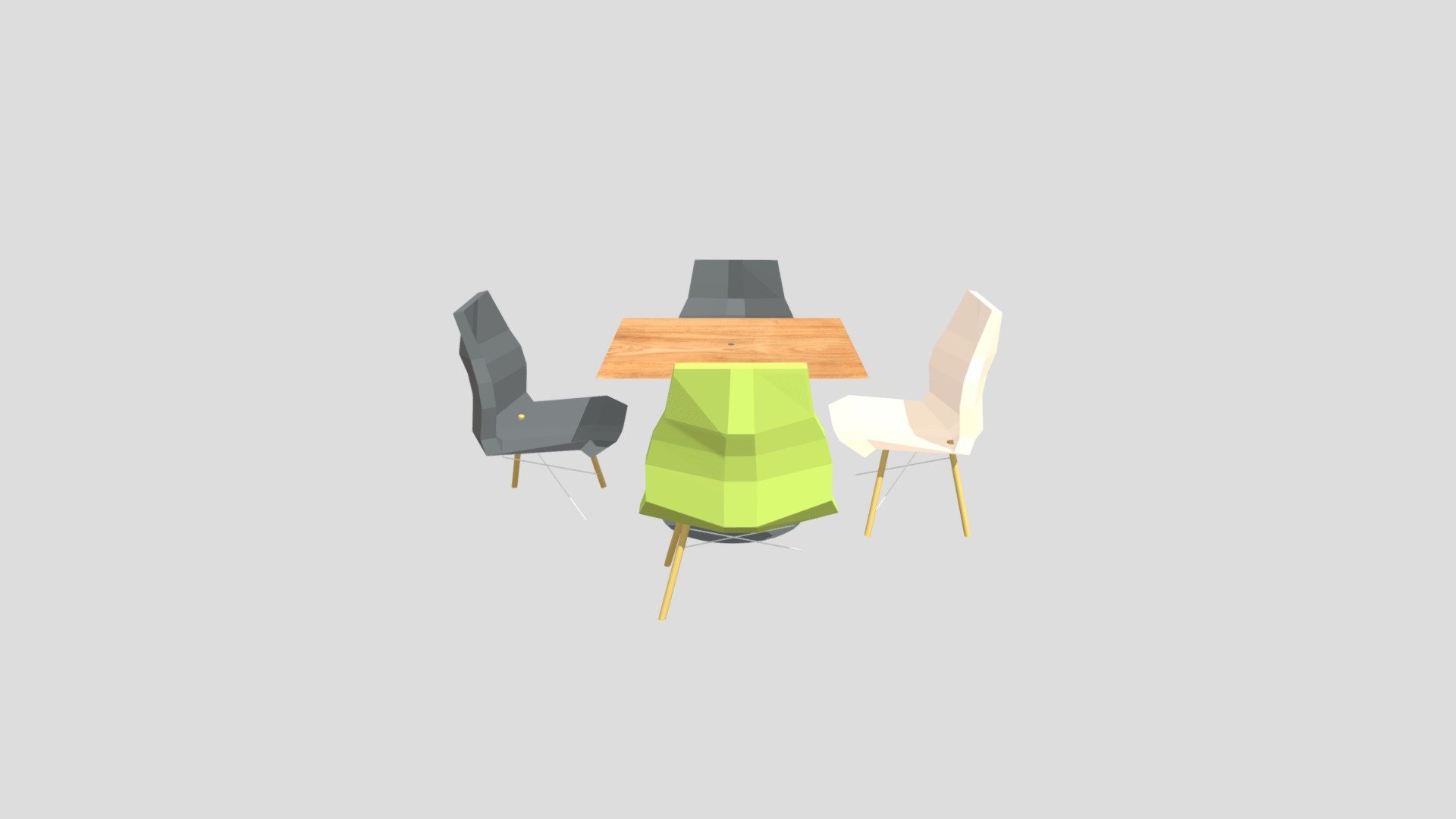 Pantry Table Set - 3D model by russelldsgn [f9a2fd9] - Sketchfab