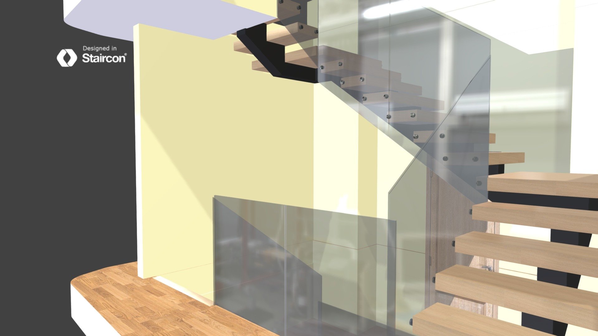 Center Stringer - 3D model by 3D Software for Stair Design and ...