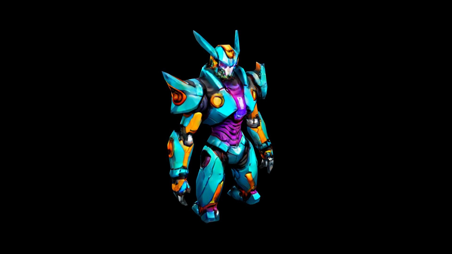 Anime-Style Robo - Download Free 3D model by klrxyz [f9a6114] - Sketchfab