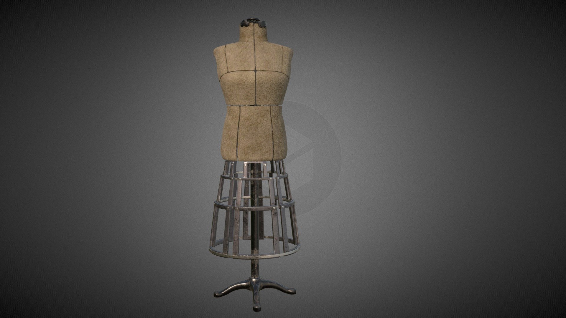 Wk3_VIntageDressForm - 3D model by Cheyenne.Bockart [f9a97d9] - Sketchfab
