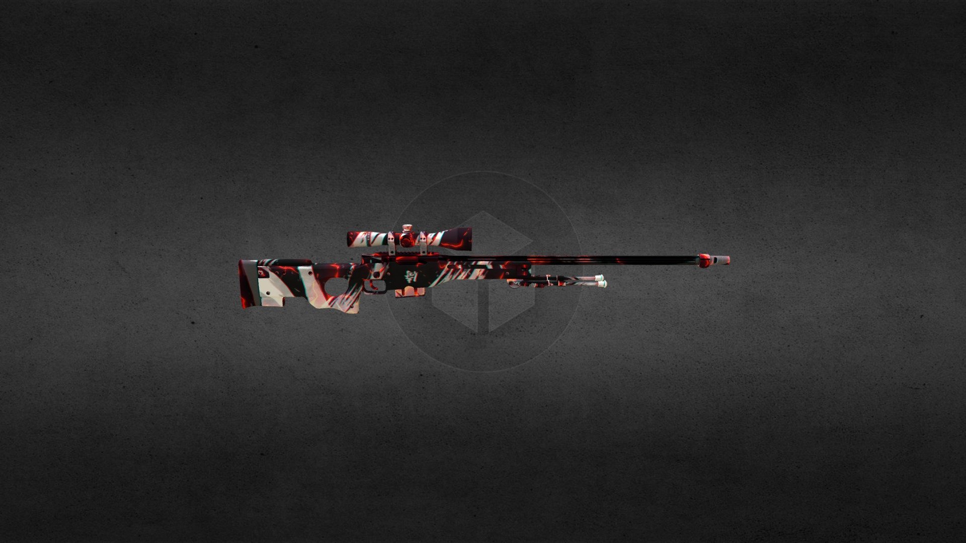 AWP | Red Flare - 3D model by Xgrant00 [f9a9b62] - Sketchfab