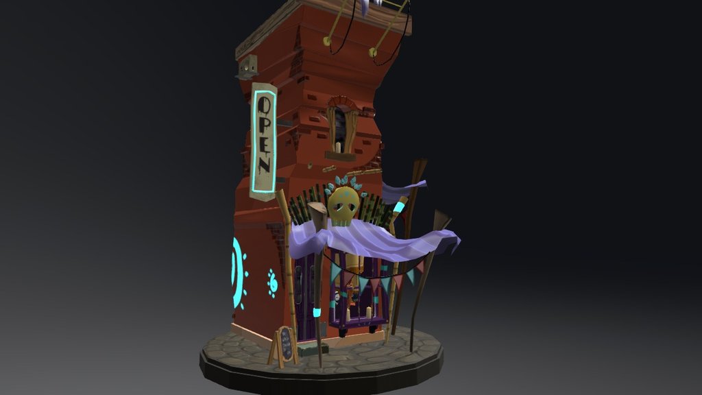 Stylised Shop Front - 3D model by Marta Kozera (@marta21) [f9aa063 ...