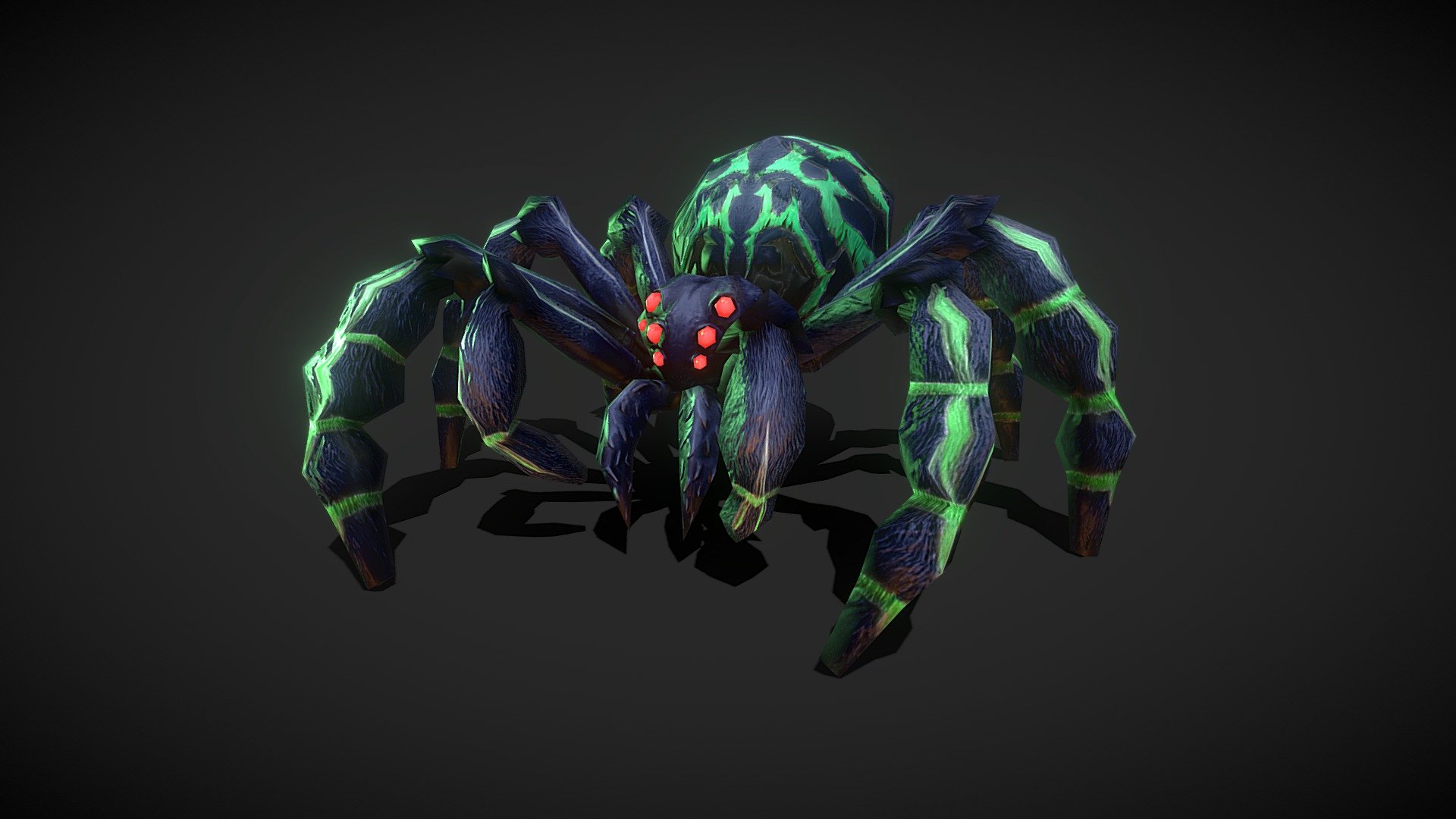 Spider - 3D model by Klaudia Naumann (@klaudia_naumann) [f9aa4ea ...