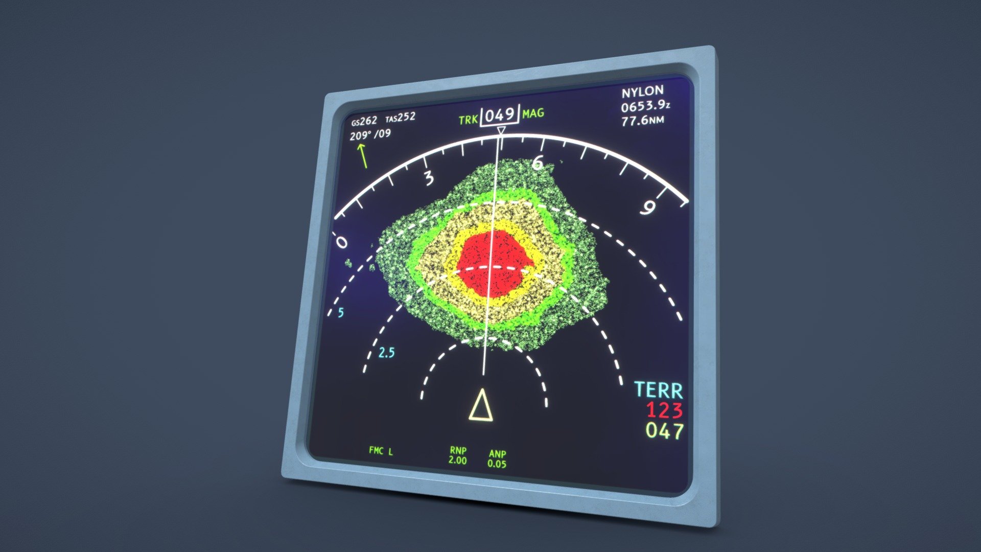 Flight deck navigation display - 3D model by famousandfaded [f9ad87e ...