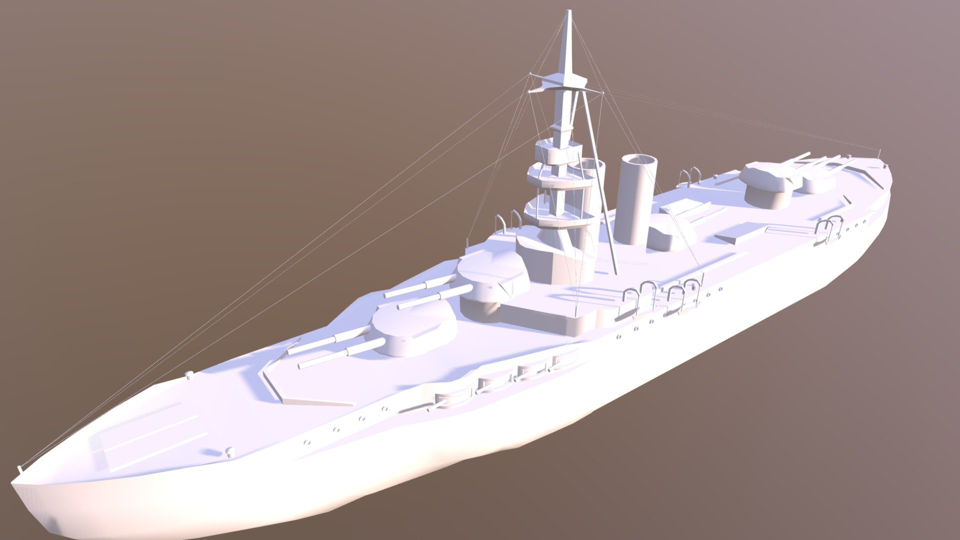 HMS Iron Duke - 3D model by theredplanet [f9ae859] - Sketchfab