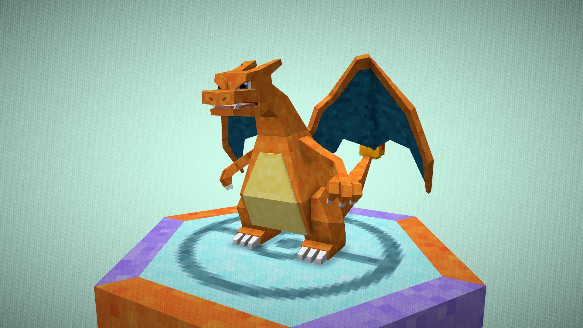 #006 Charizard - 3D model by joshua_MDA [f9b0319] - Sketchfab
