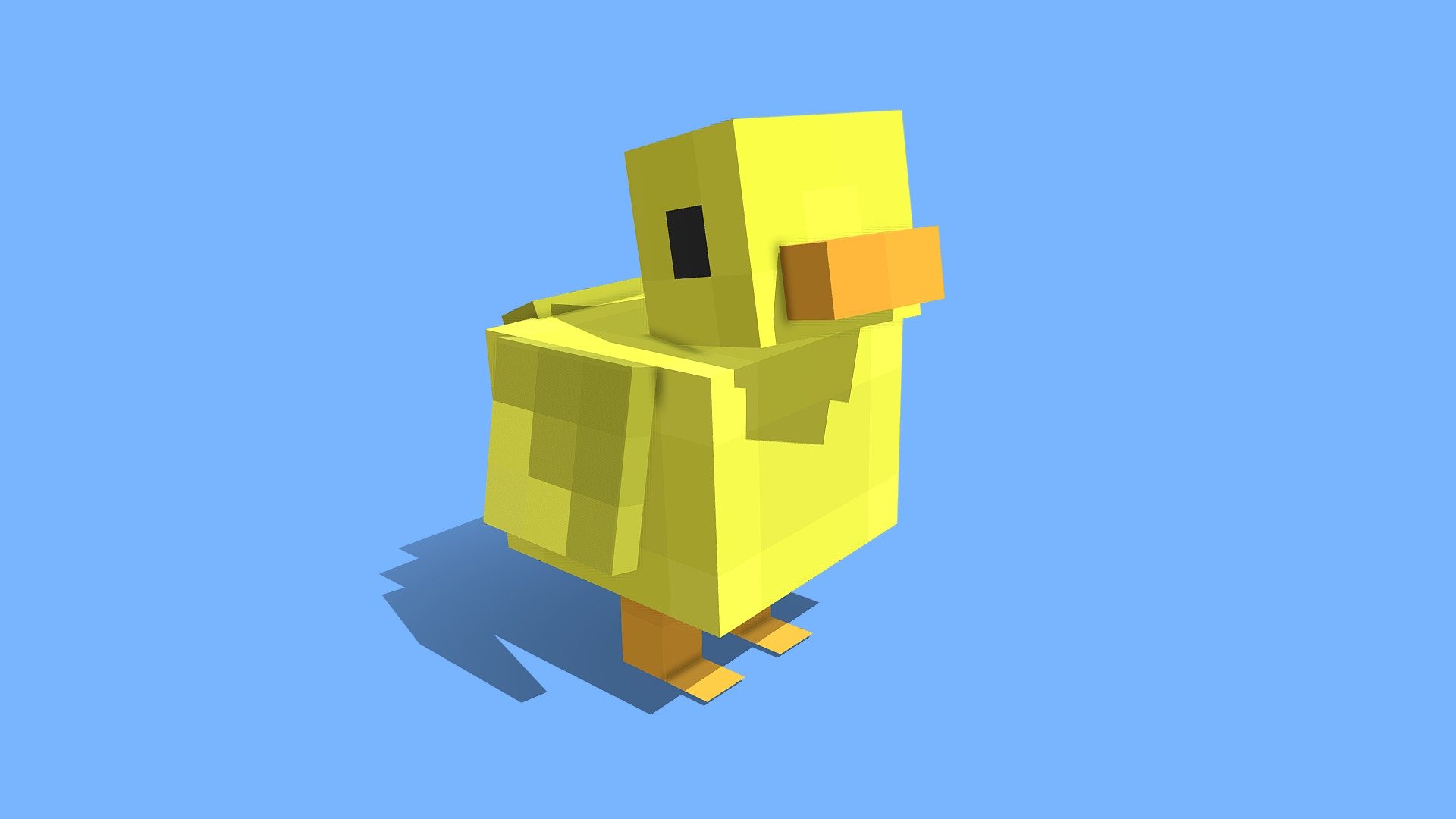 Duckling - Minecraft Model - 3D model by Sylvamy [f9b0b08] - Sketchfab