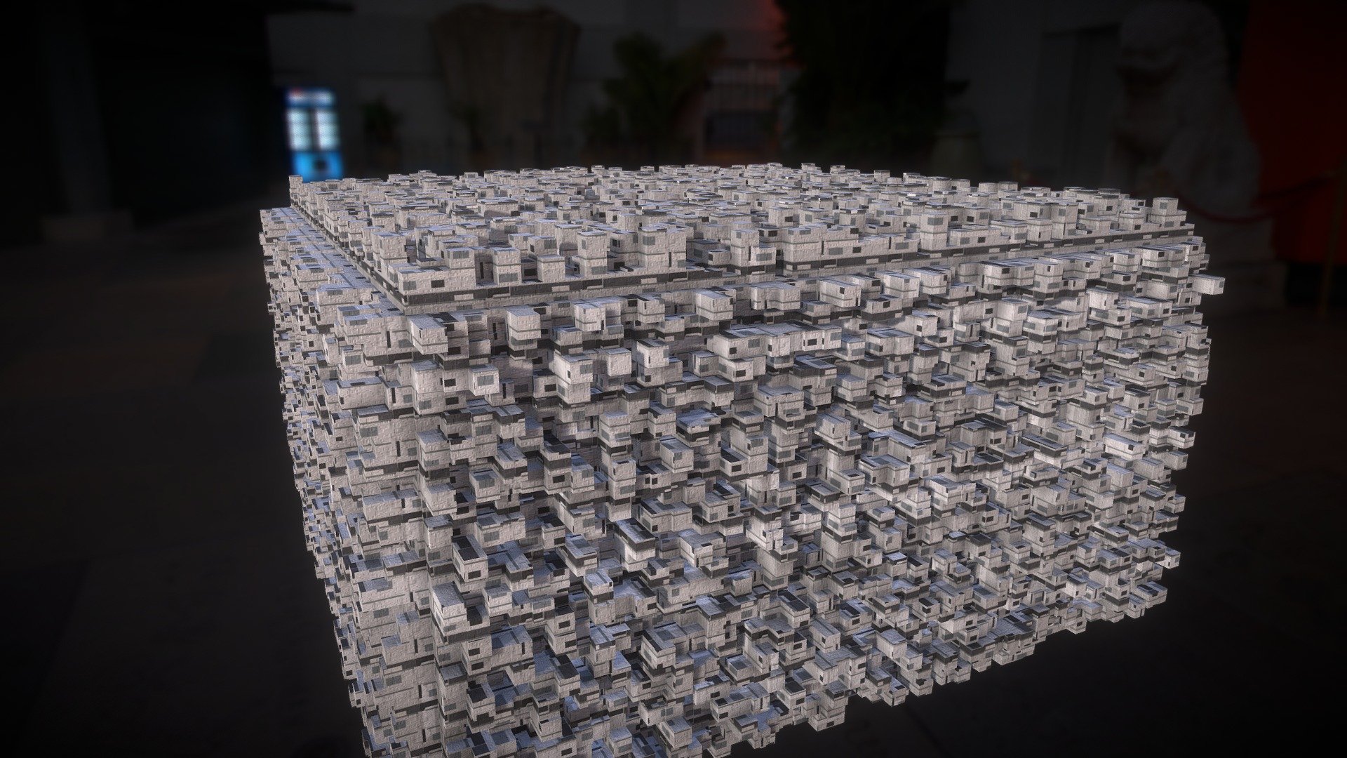 Futuristic Cube-Shaped Cityscape - Download Free 3D model by Inditrion ...