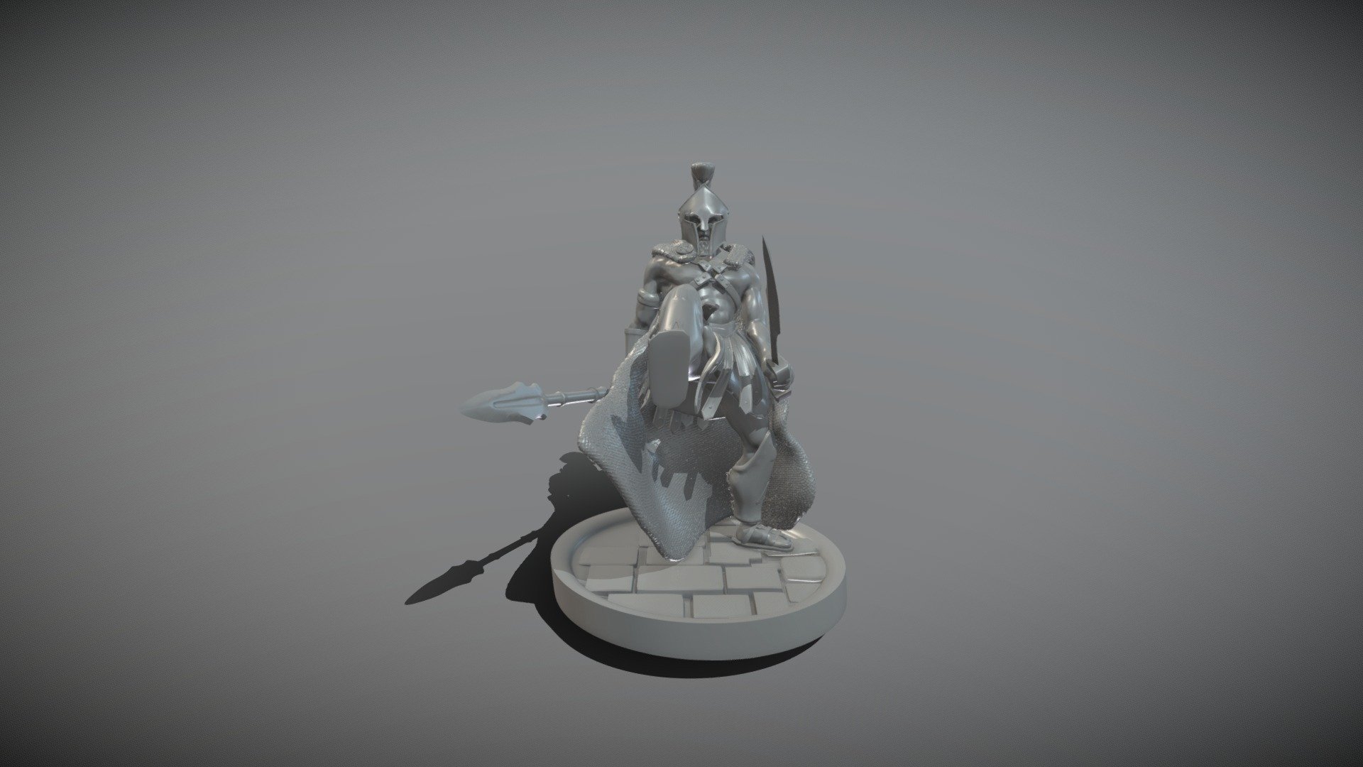Spartiate lance epée - 3D model by Benjamin.Moreau [f9b4163] - Sketchfab
